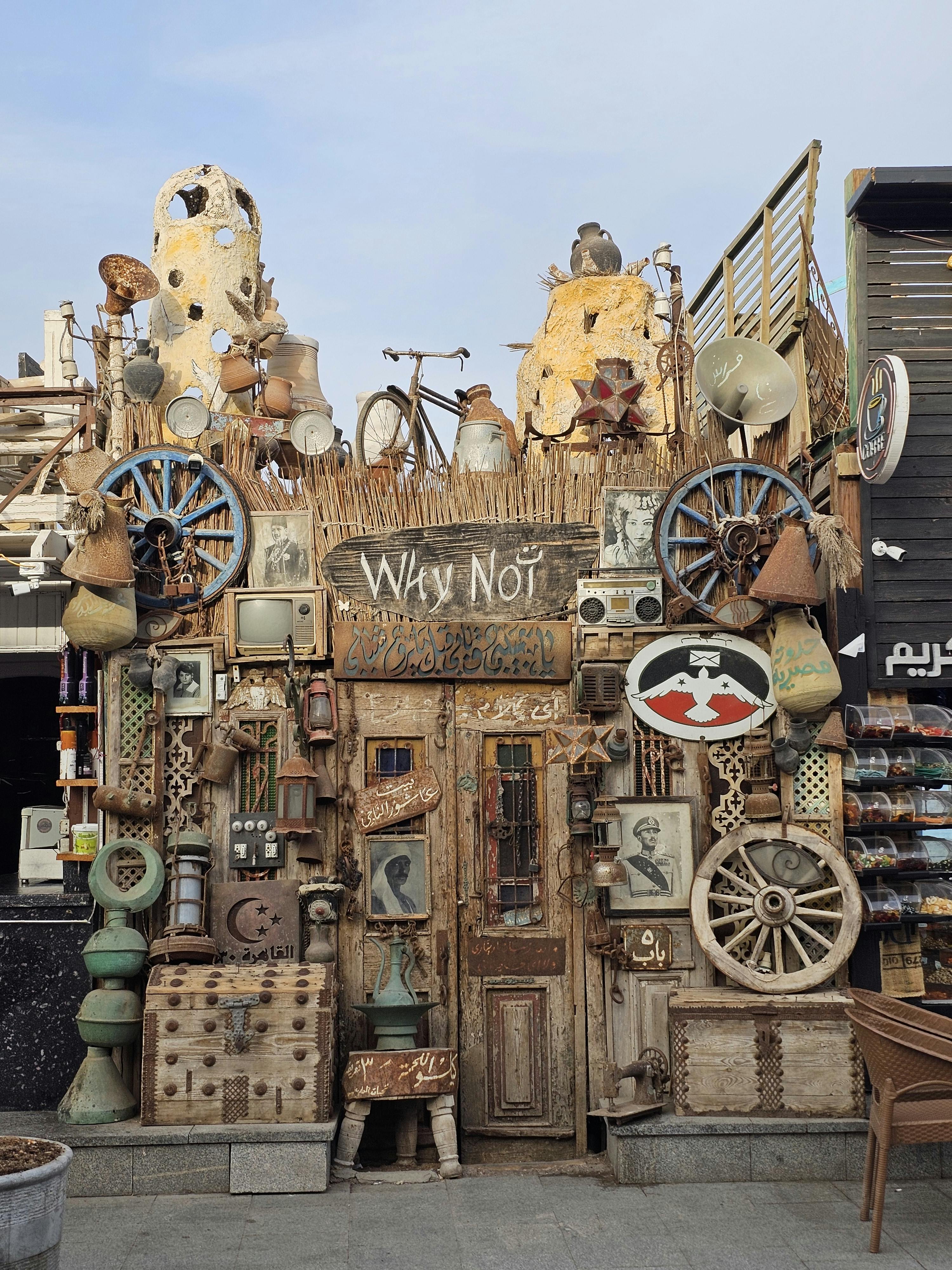 Rustic Art Installation with Vintage Objects · Free Stock Photo