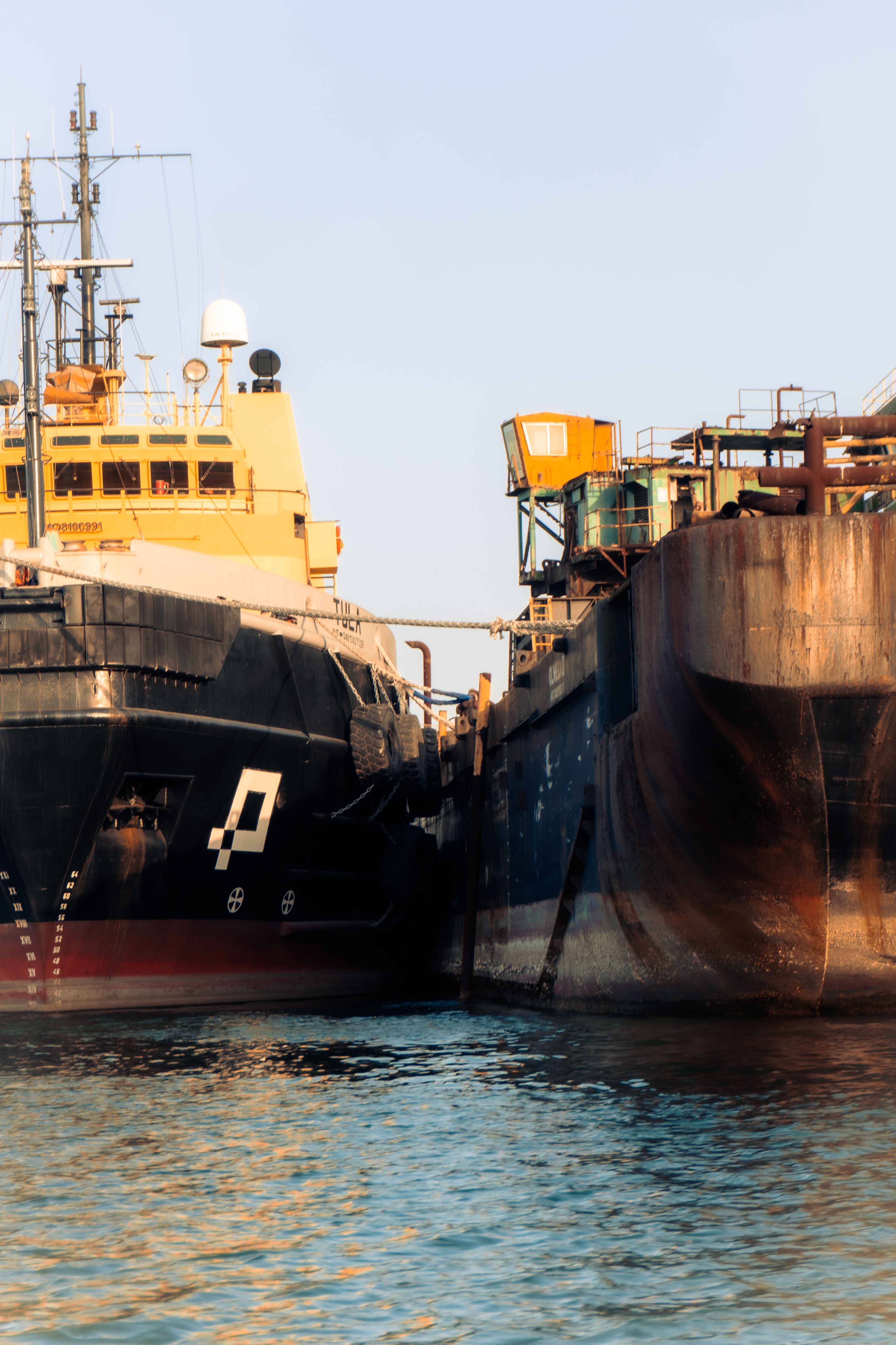 Industrial Barge on River Waterway · Free Stock Photo
