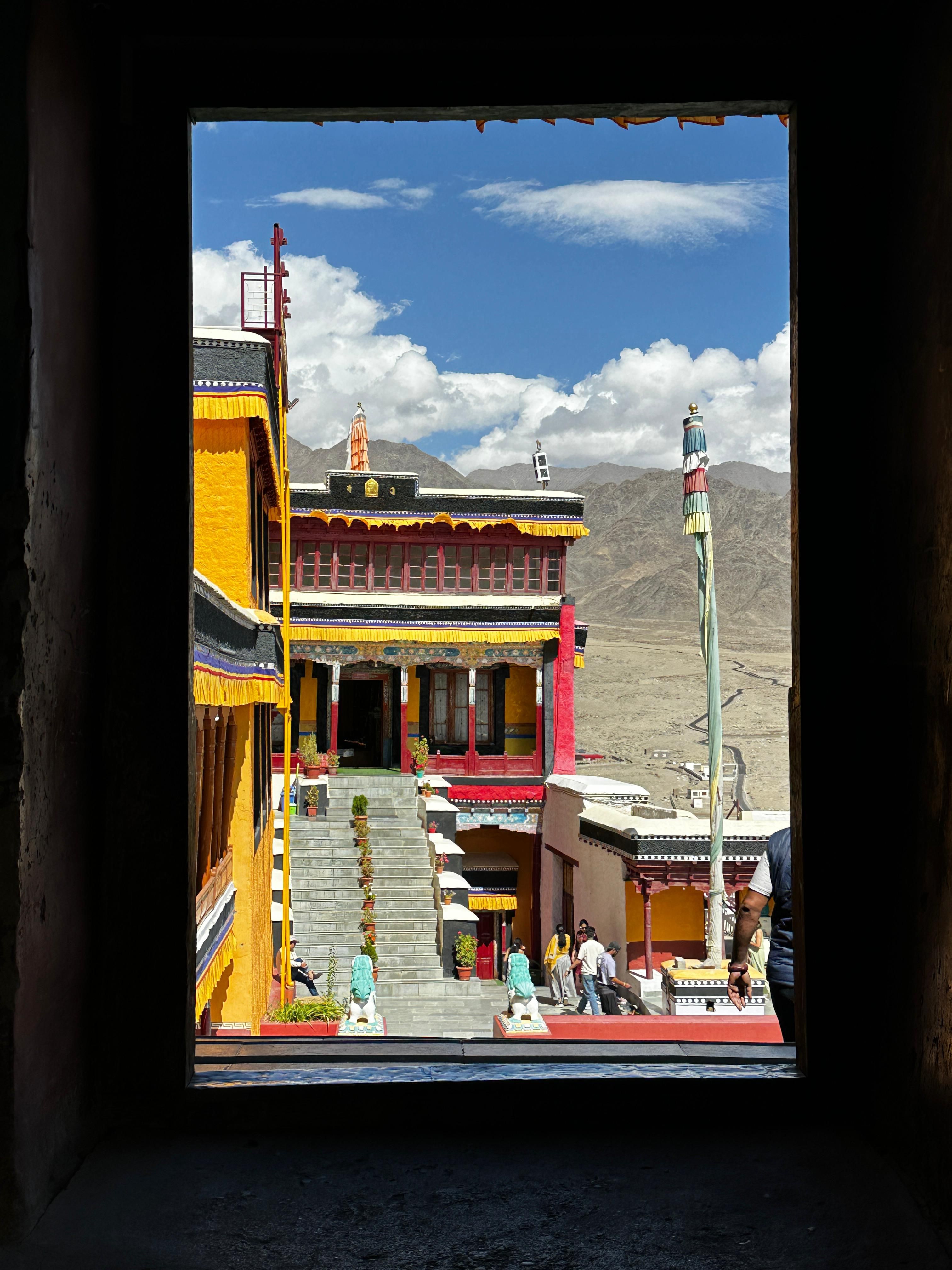 Colorful Courtyard View of Leh Monastery · Free Stock Photo