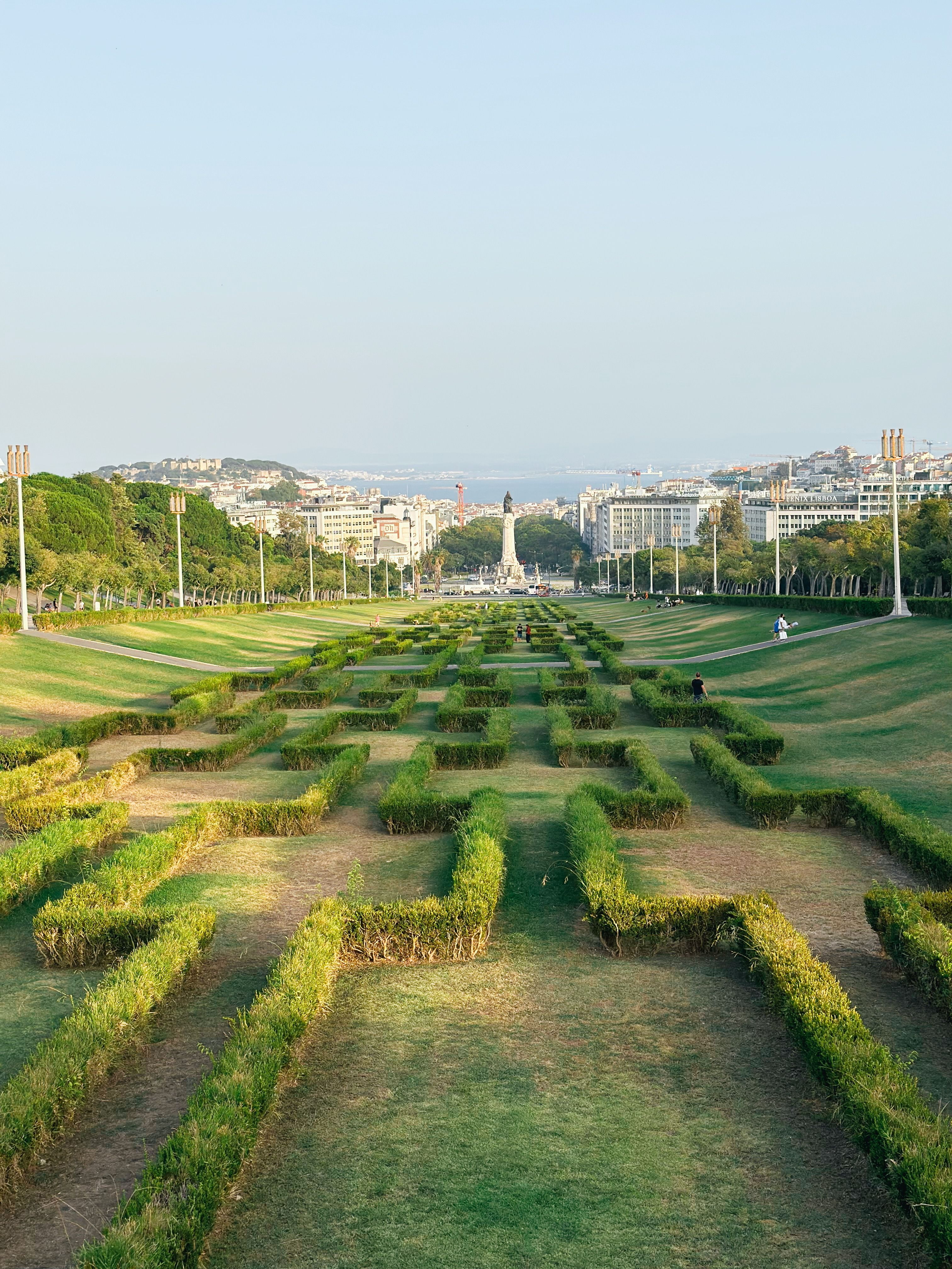 Aerial View of Lisbon Park in Summer Afternoon · Free Stock Photo
