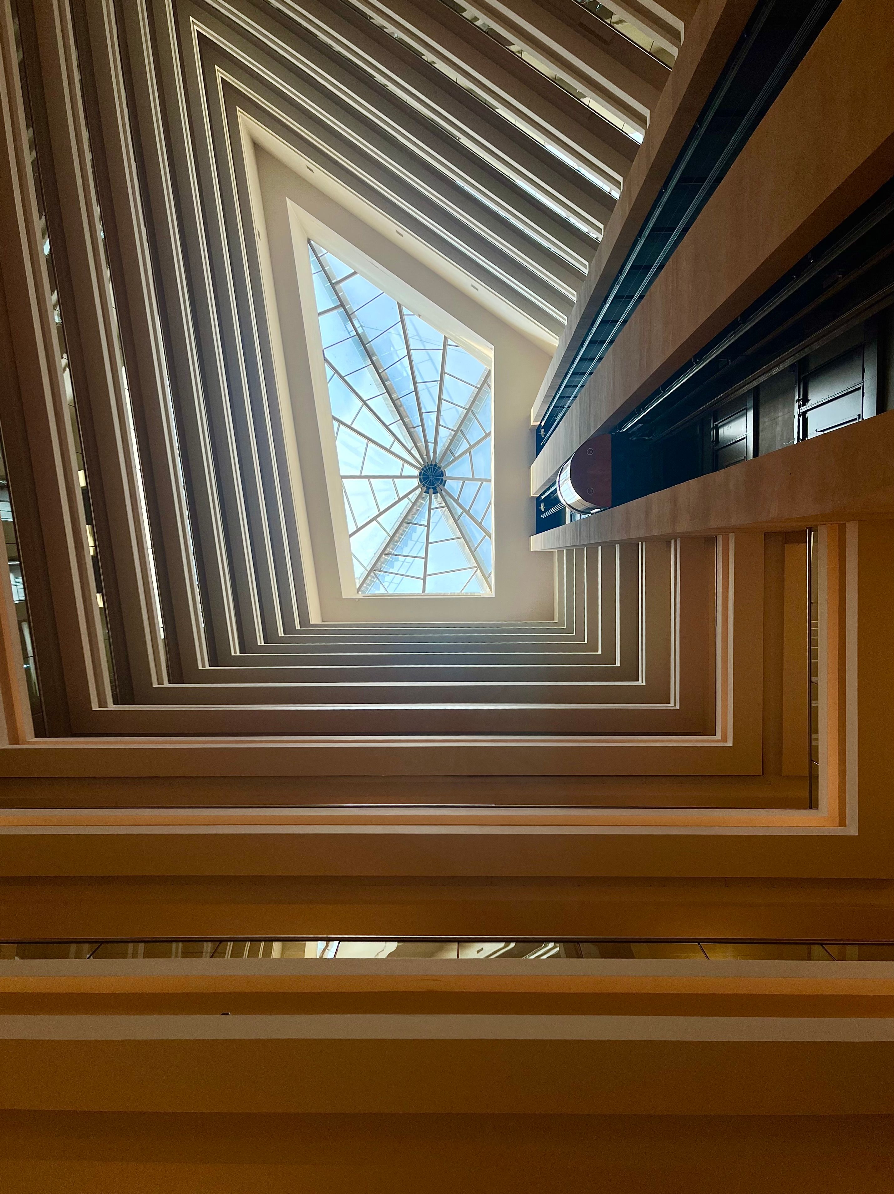 Geometric Skylight in Modern Atrium Architecture · Free Stock Photo