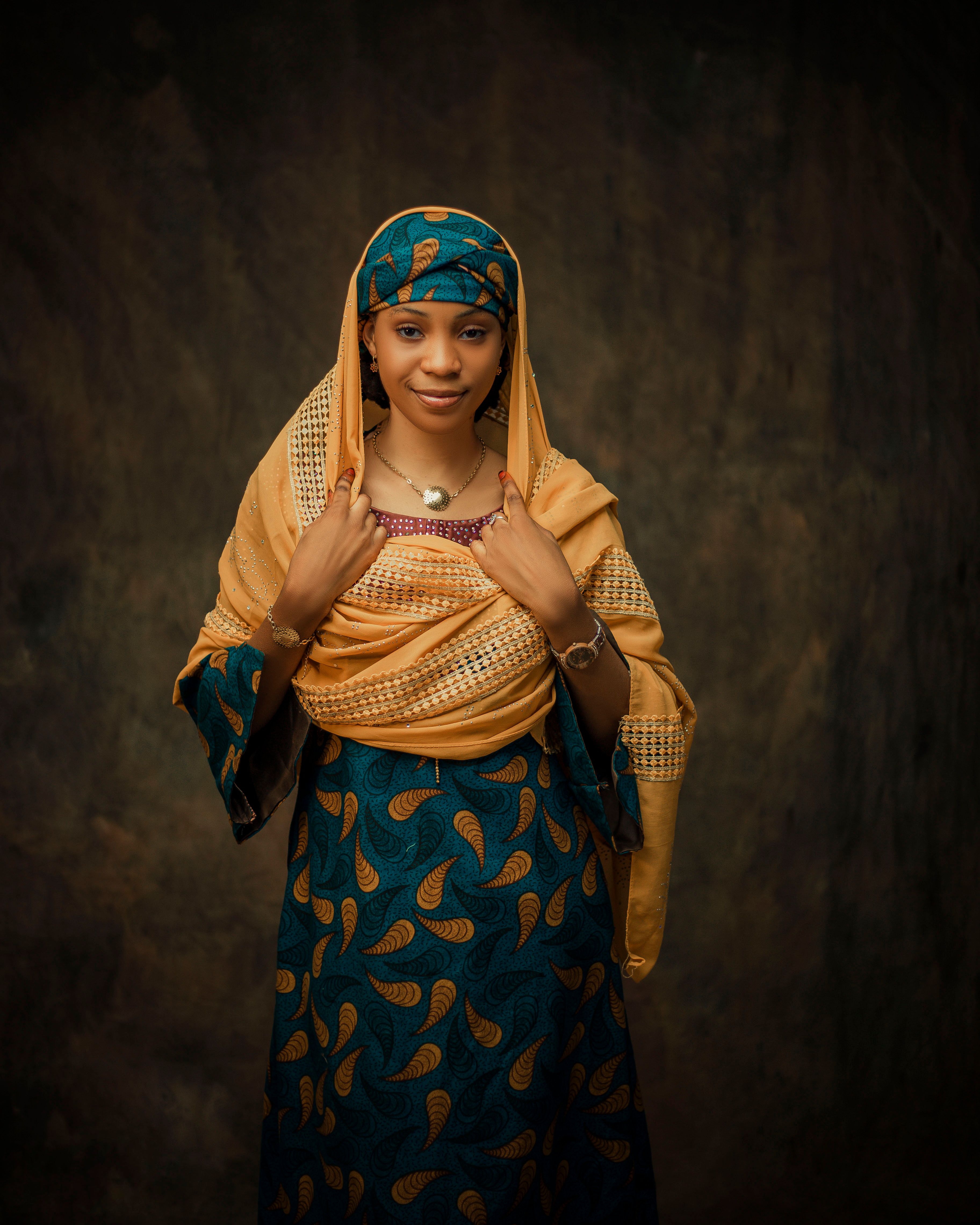 Traditional African Attire Portrait in Studio · Free Stock Photo