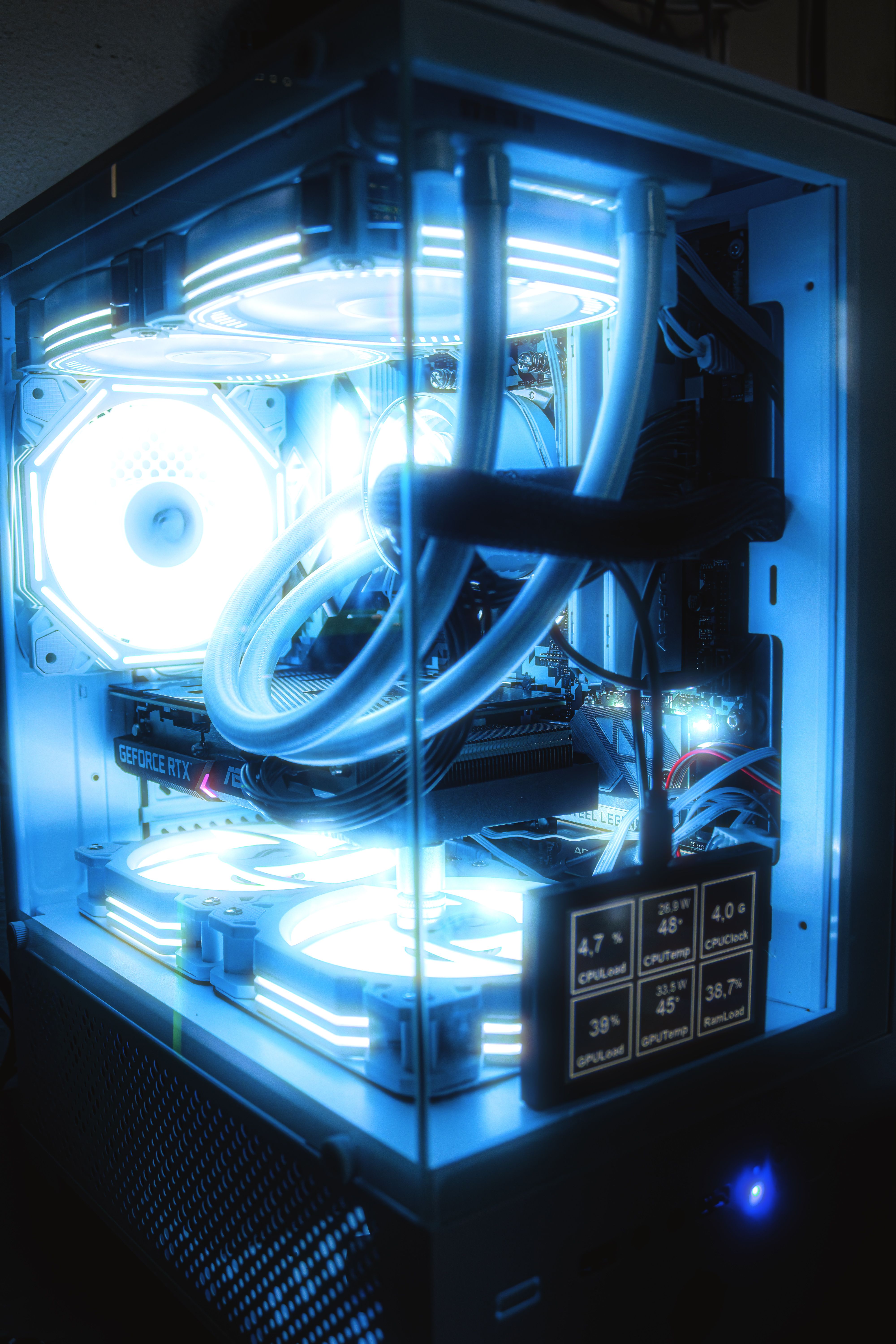 Modern Gaming PC with LED Lighting · Free Stock Photo