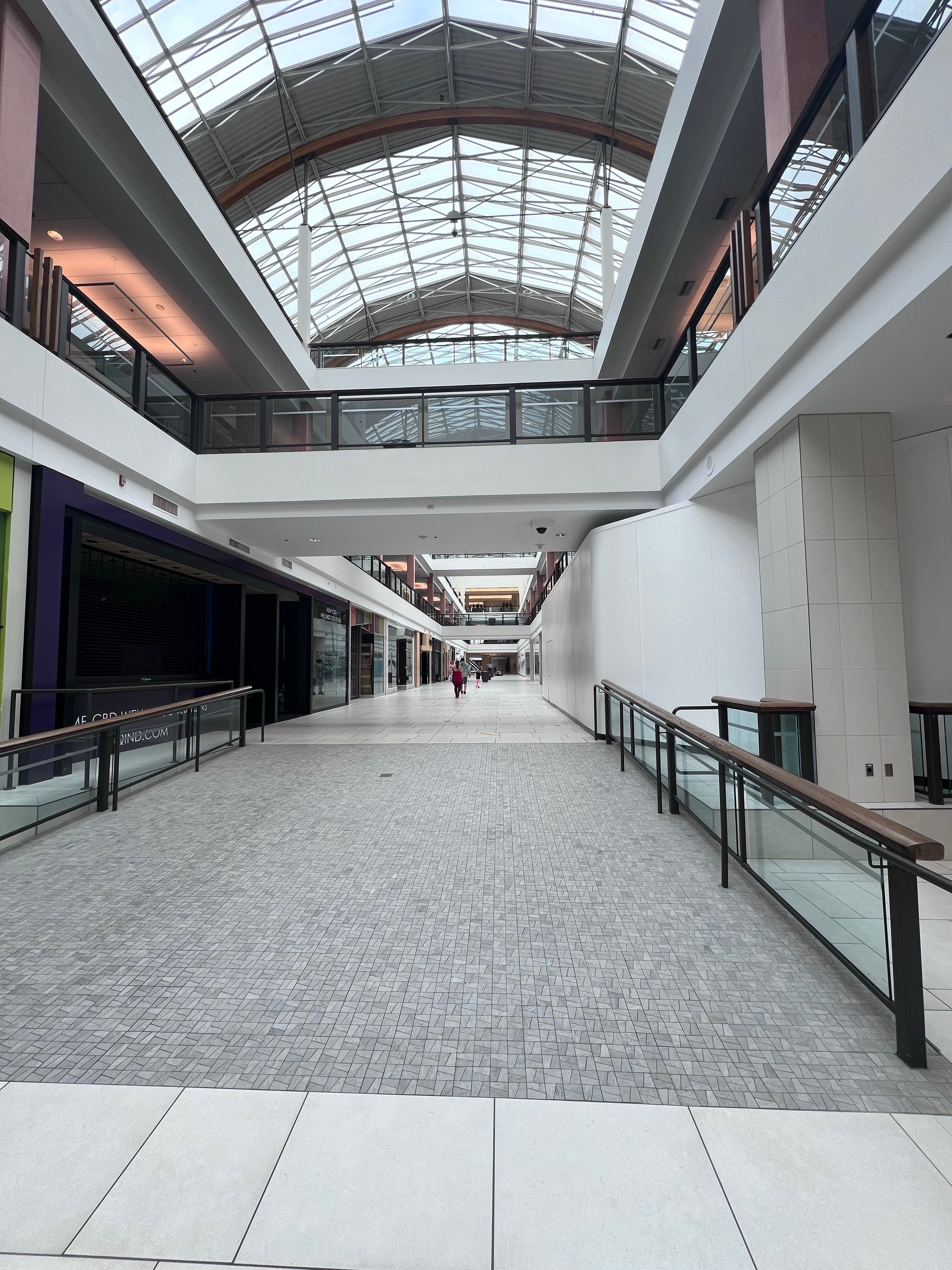 Empty Indoor Shopping Mall Corridor View · Free Stock Photo