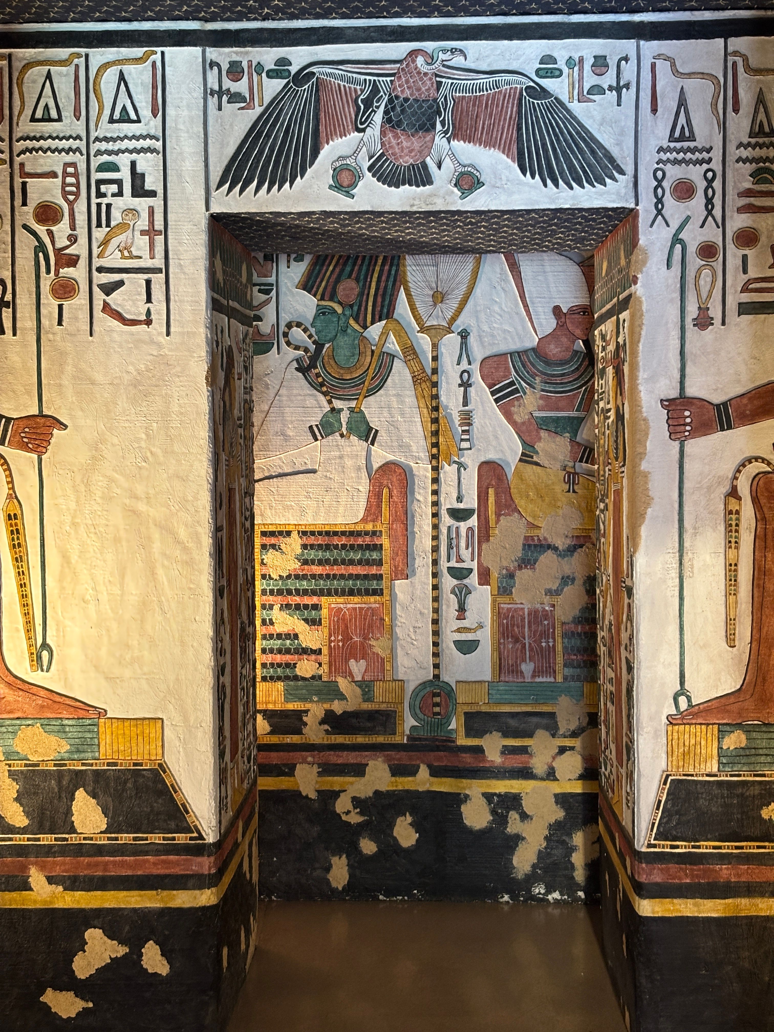 Ancient Egyptian Tomb Chamber with Hieroglyphs · Free Stock Photo