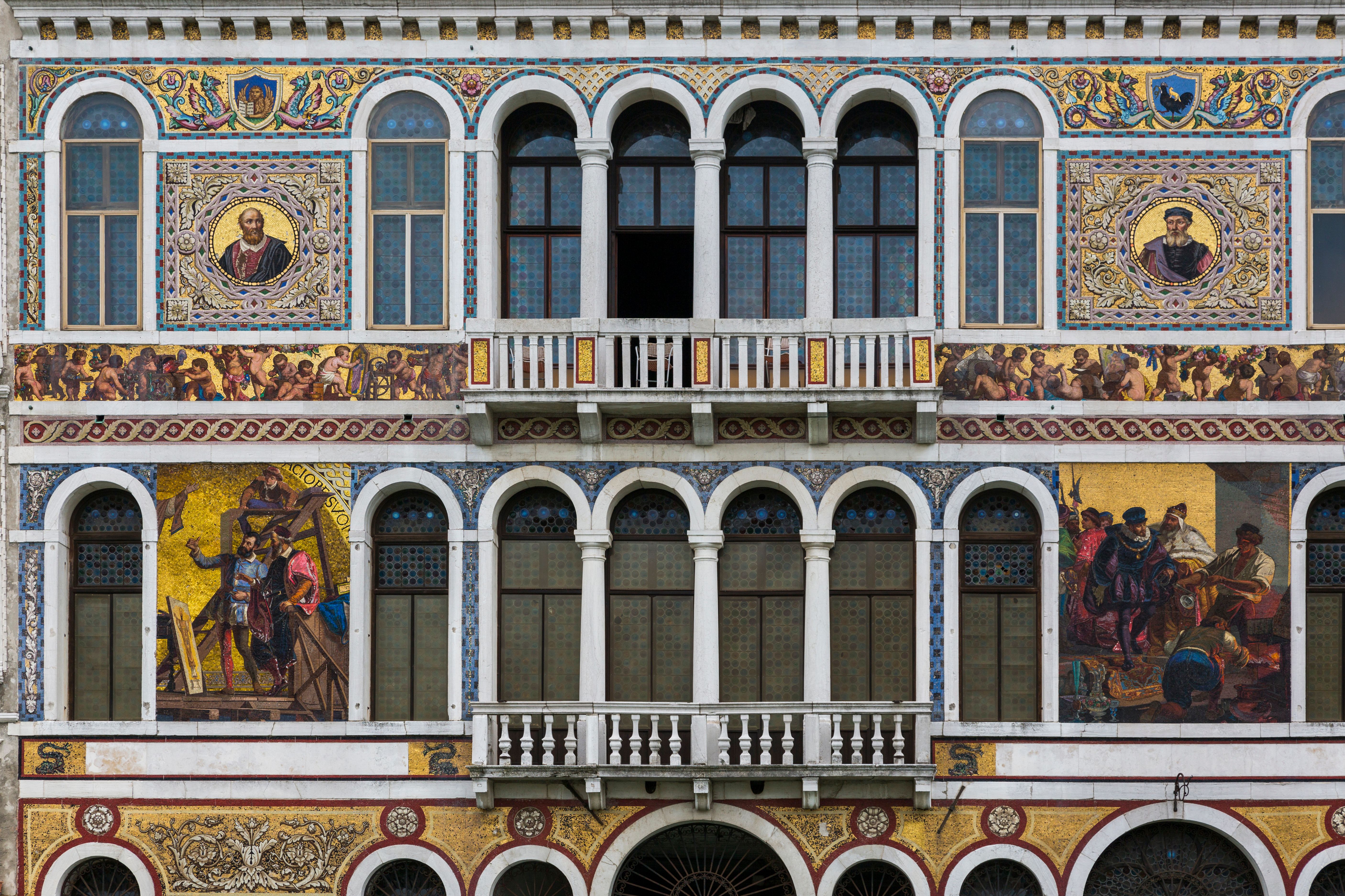Colorful Renaissance Fresco on Historic Building · Free Stock Photo
