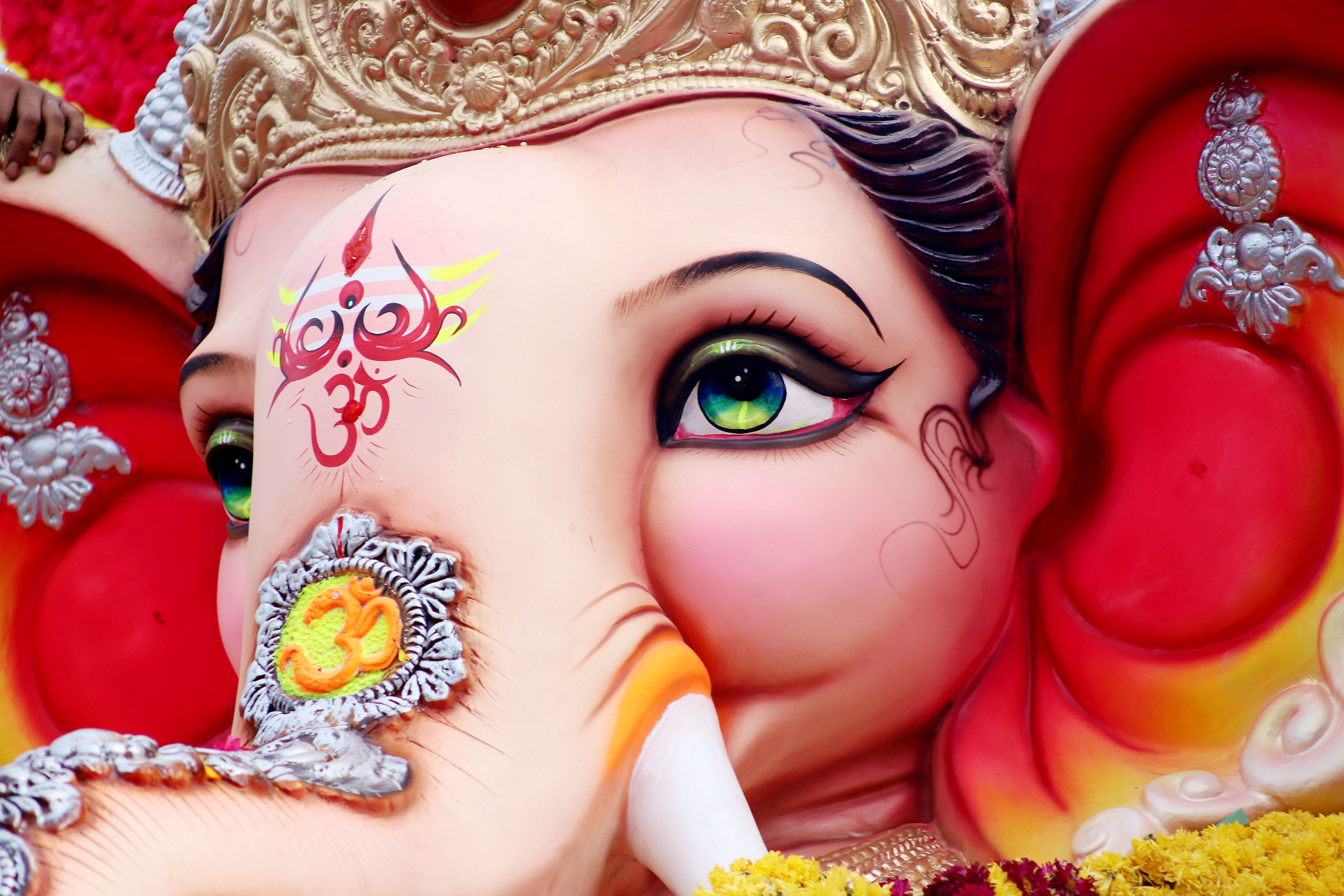 Colorful Ganesh Statue with Intricate Details · Free Stock Photo