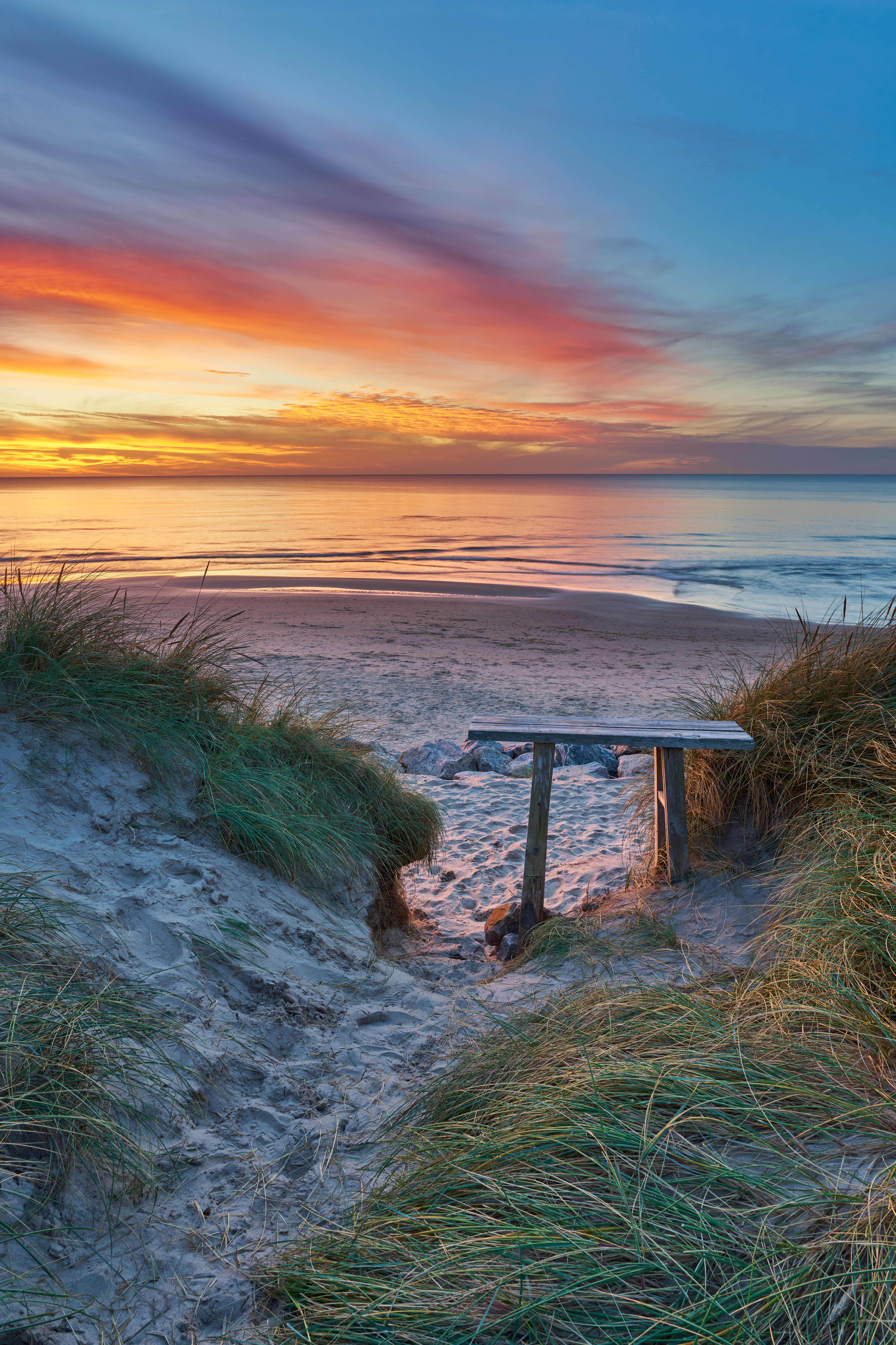 Scenic Sunset at Hjørring Beach, Denmark · Free Stock Photo
