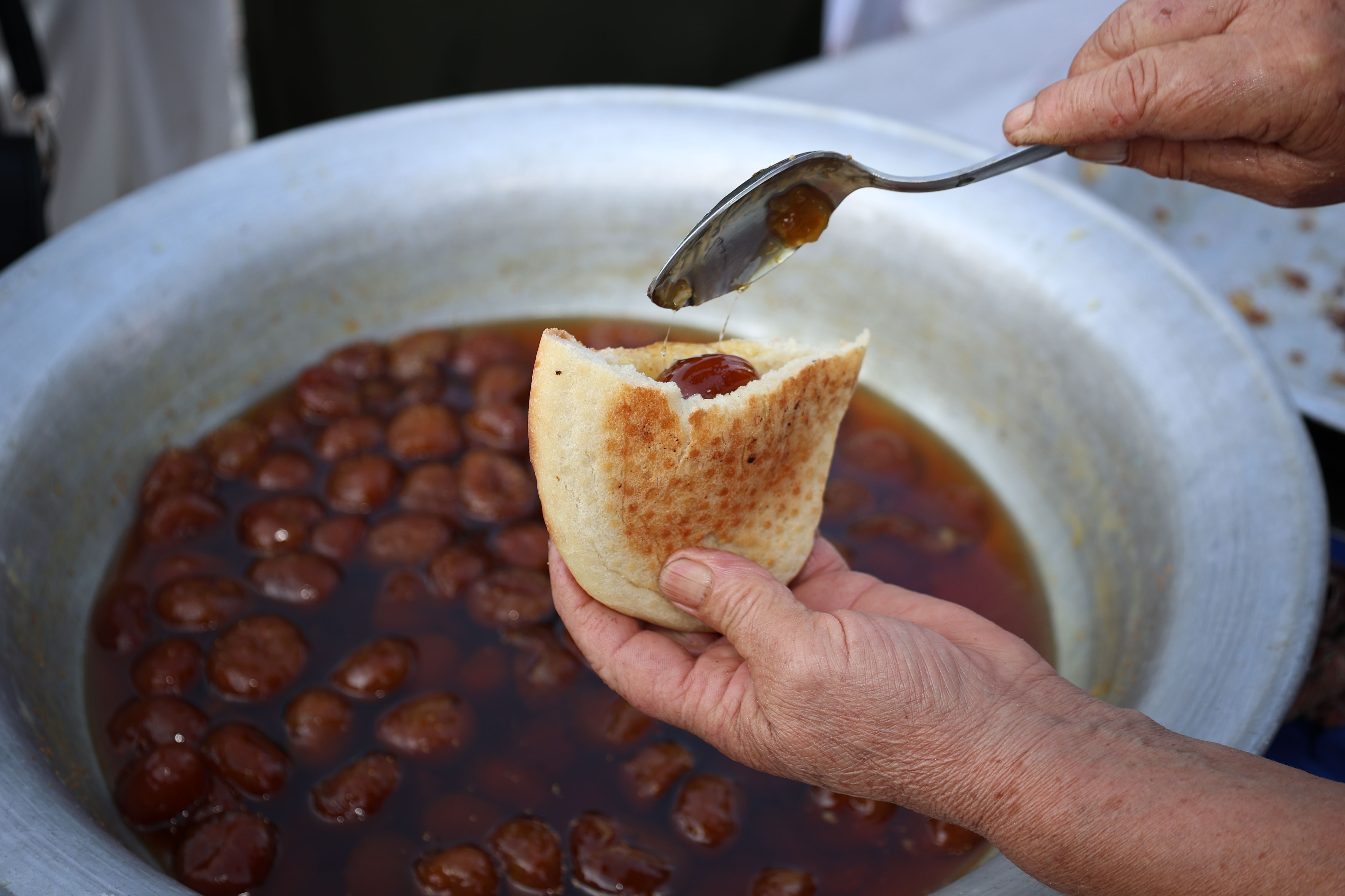 Traditional Middle Eastern Bread with Date Filling · Free Stock Photo