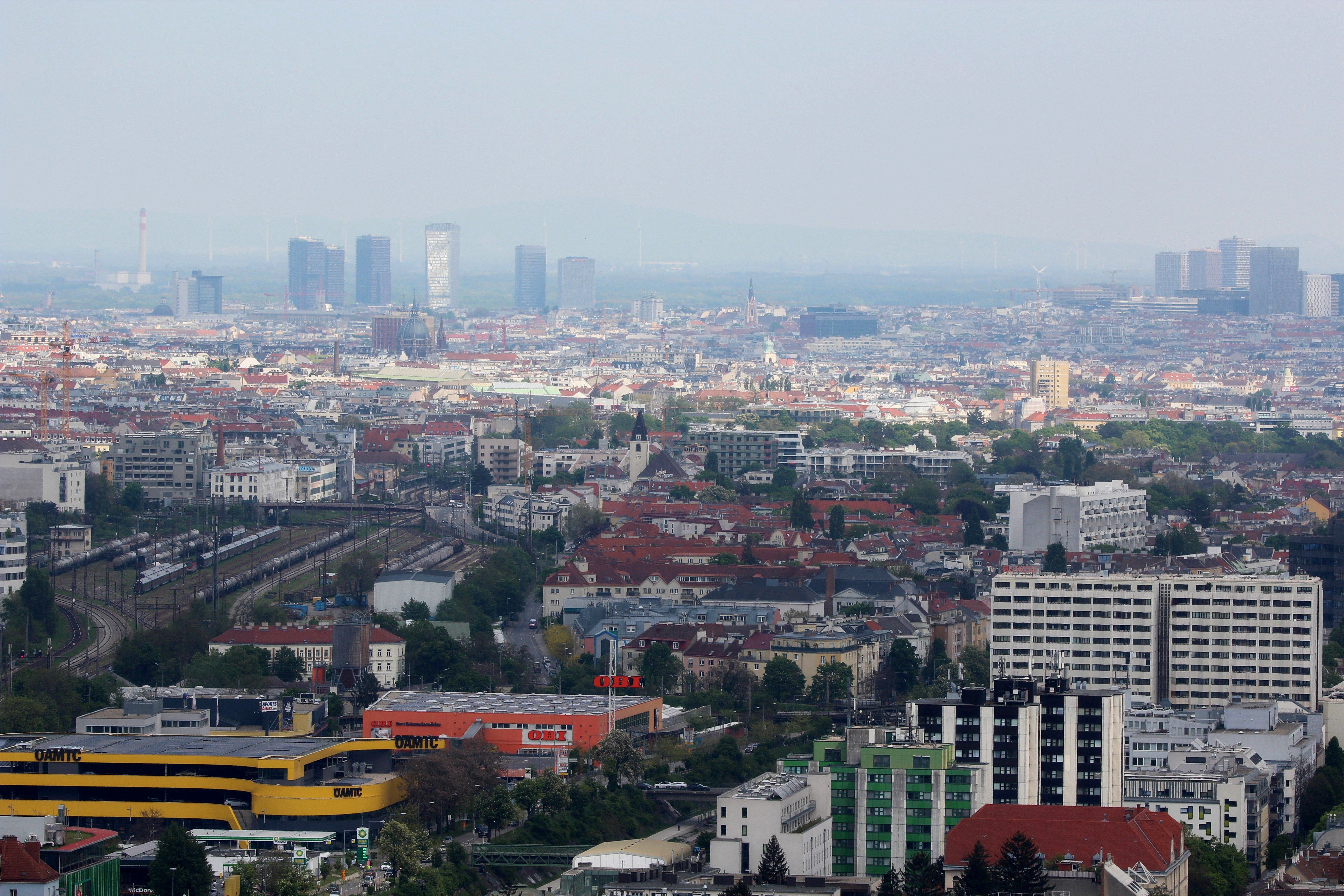 Panoramic View of Vienna Cityscape from Above · Free Stock Photo