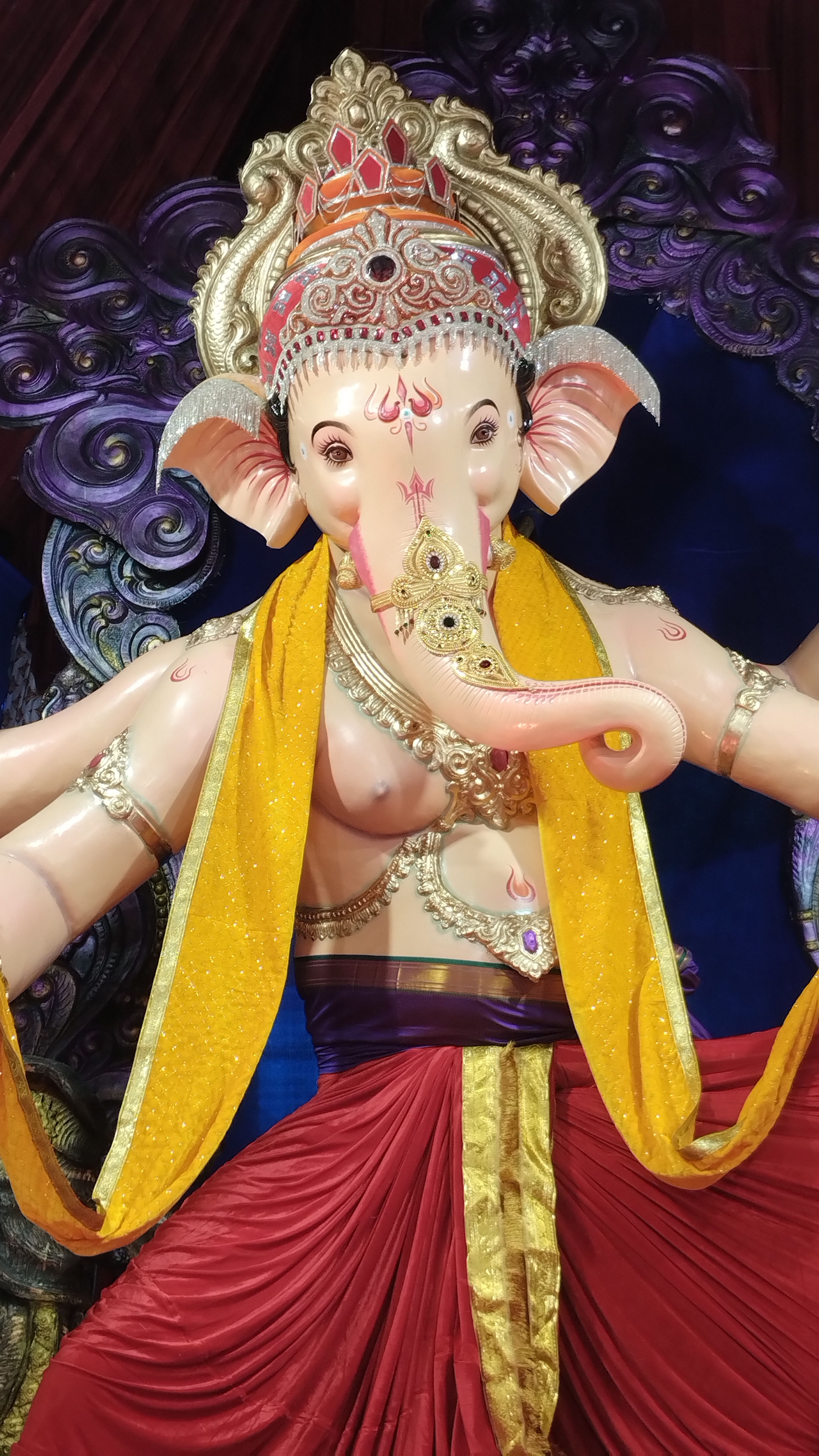 Colorful Ganesha Statue in Mumbai Festival · Free Stock Photo