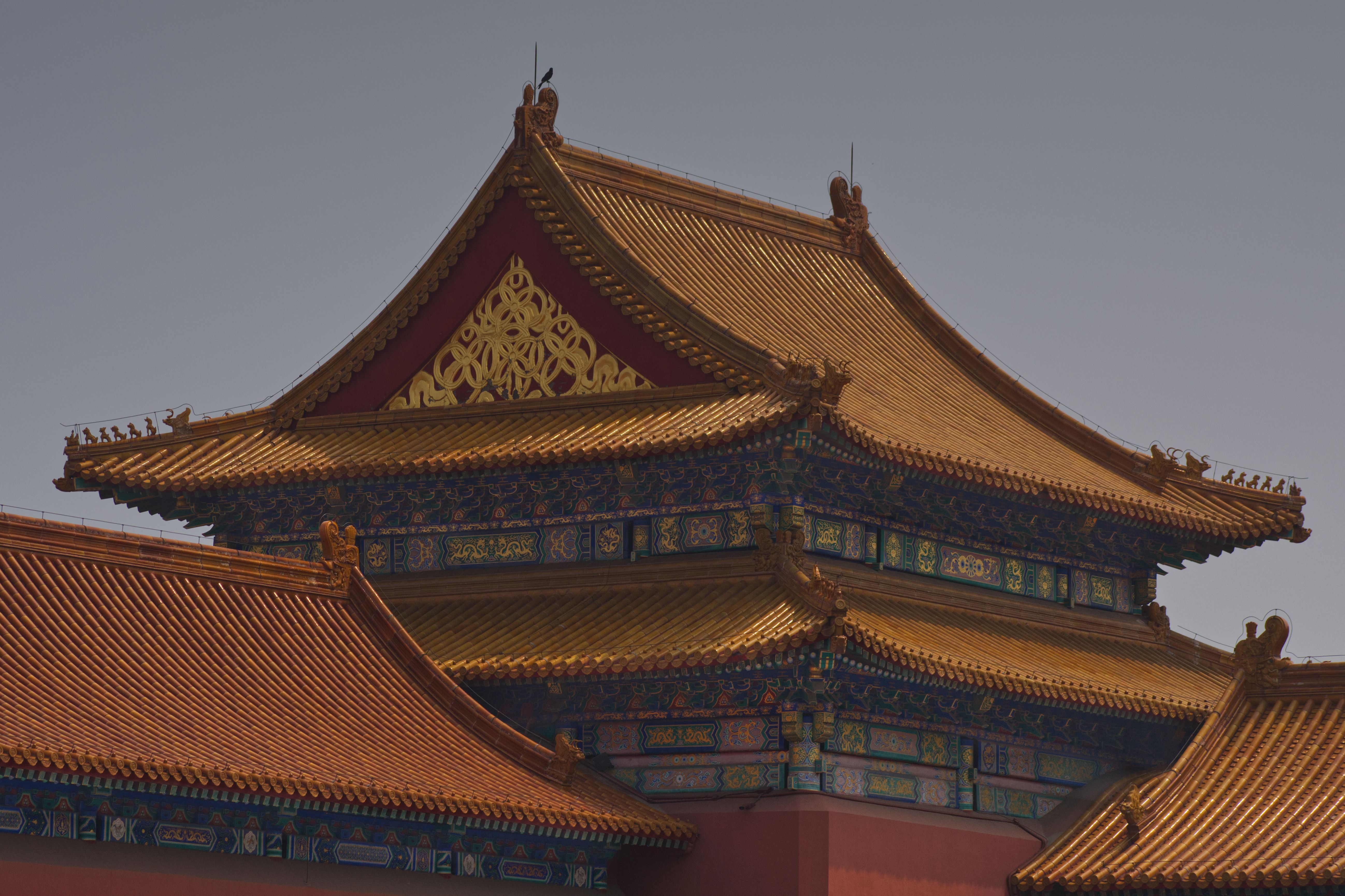 Traditional Chinese Architectural Roof in Beijing · Free Stock Photo