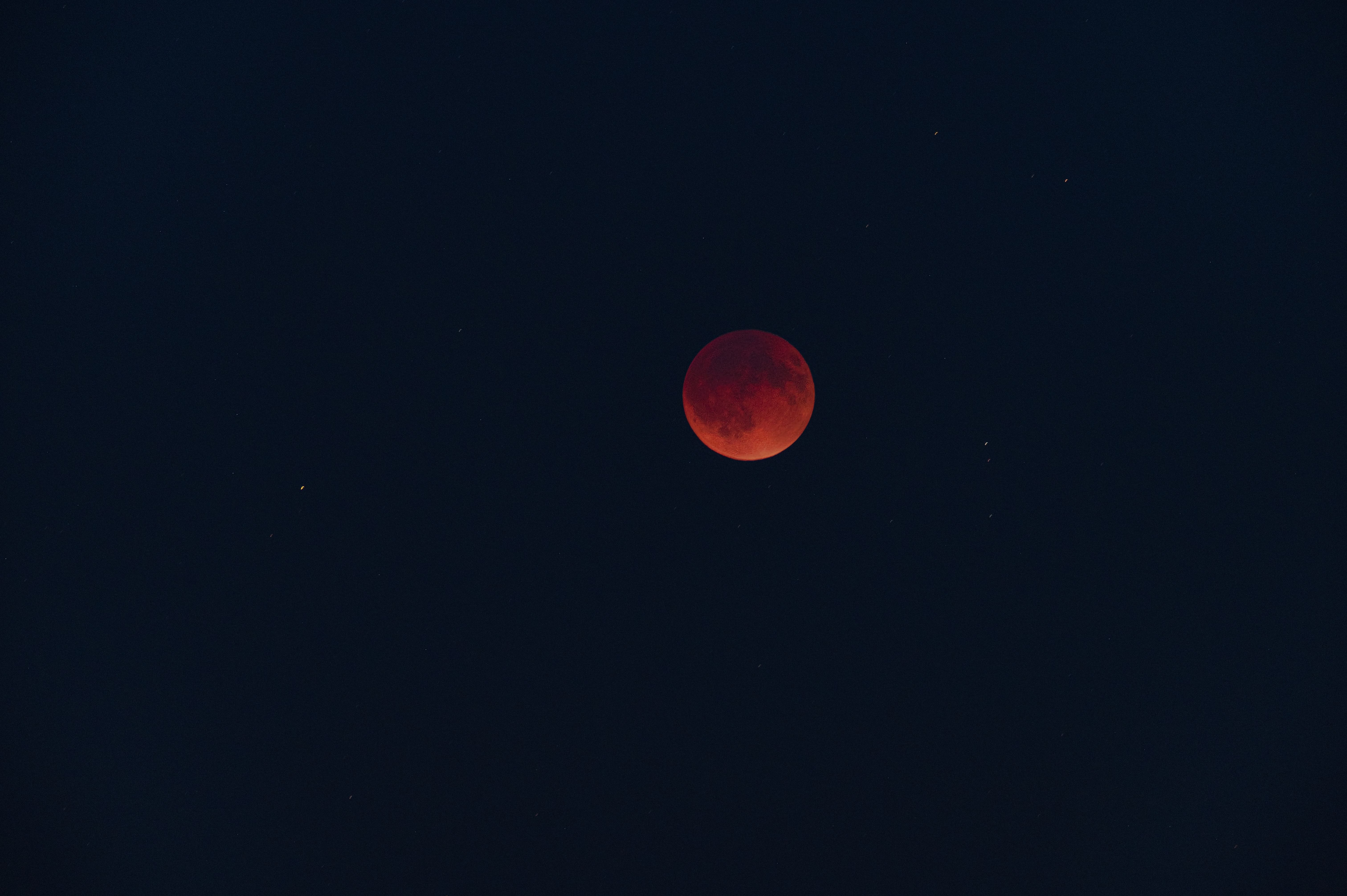 Stunning Blood Moon Eclipse over Night Sky · Free Stock Photo