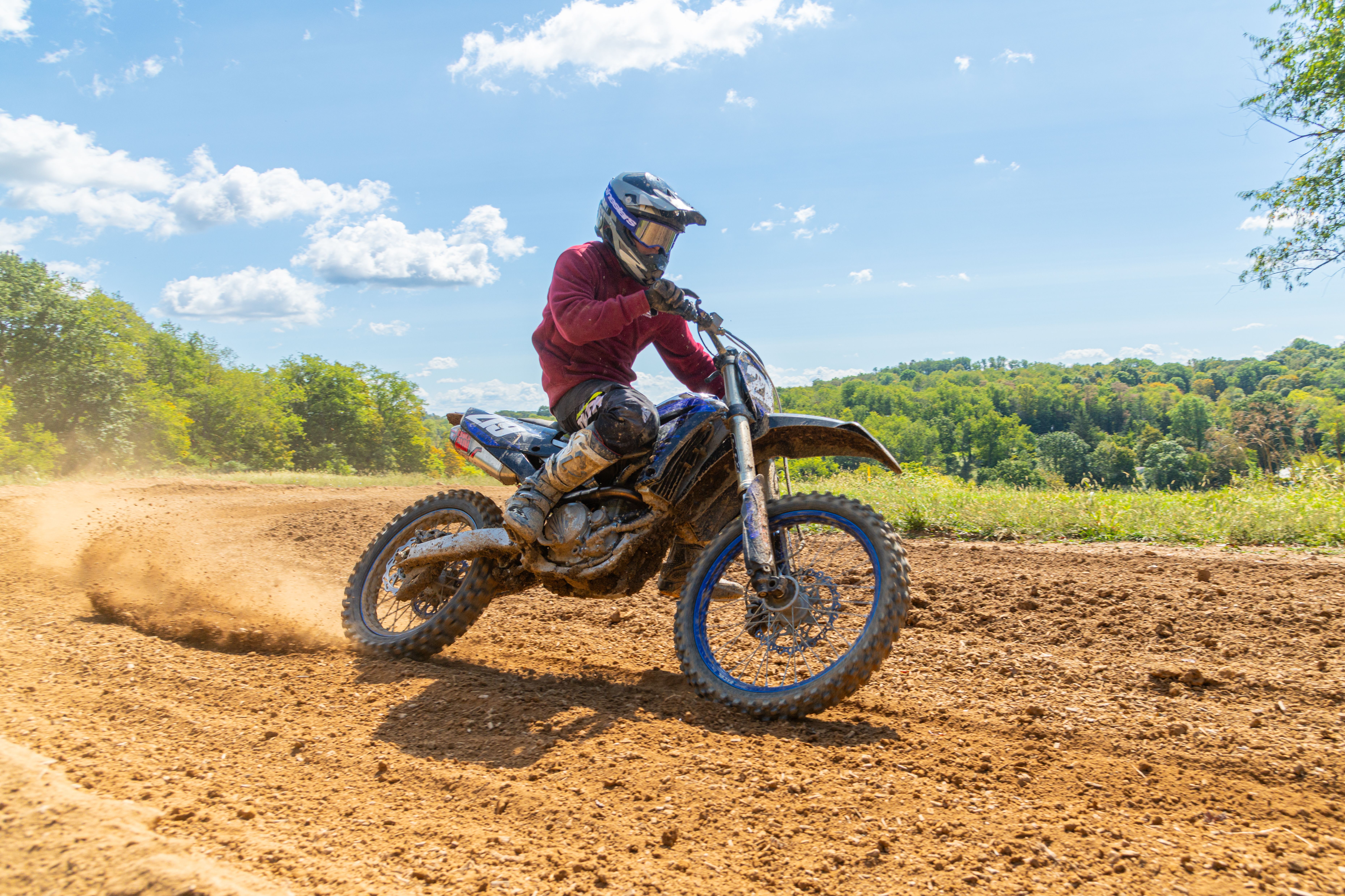 Dirt Bike Racing on Outdoor Track in Pennsylvania · Free Stock Photo
