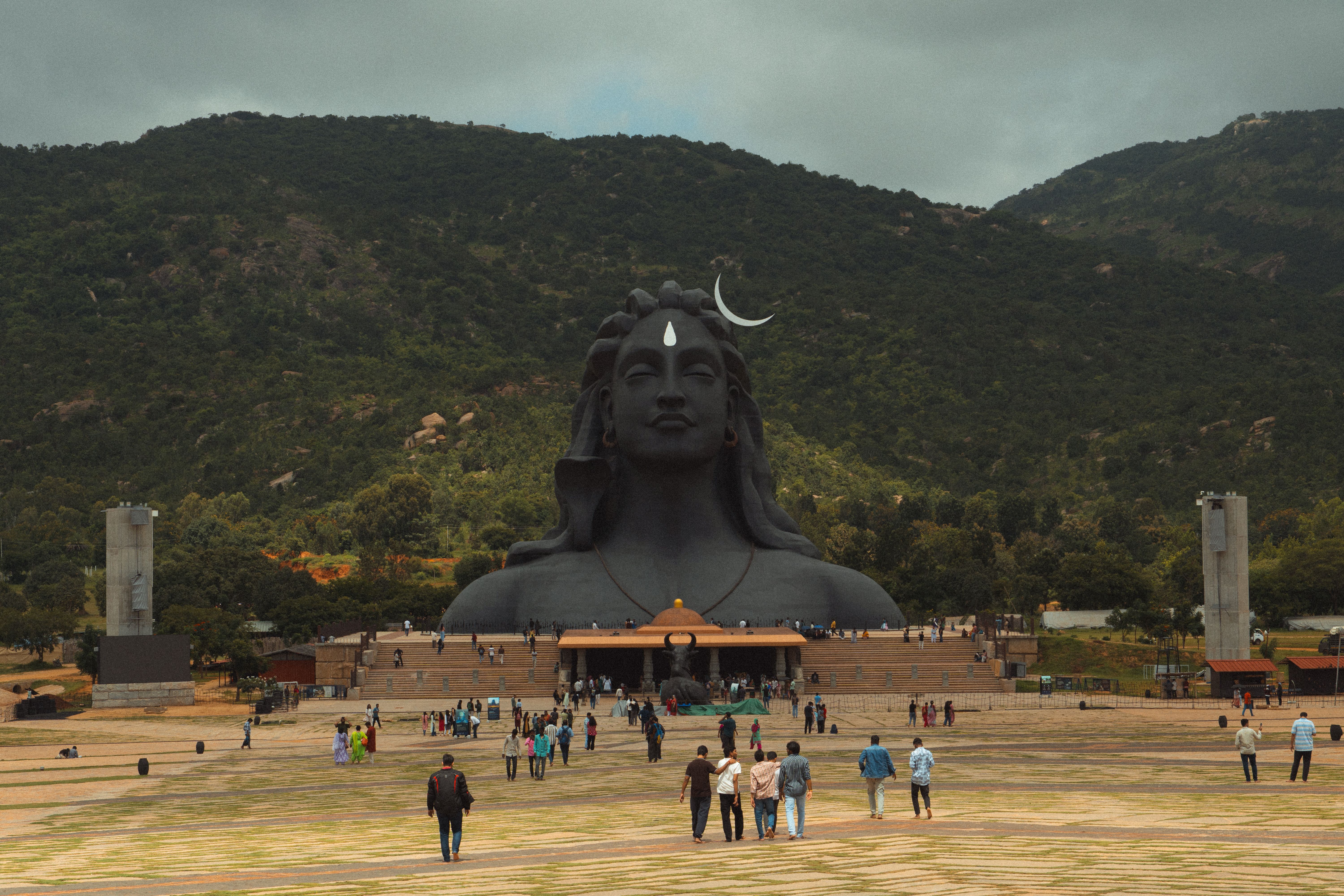 Majestic Adiyogi Shiva Statue in Karnataka · Free Stock Photo
