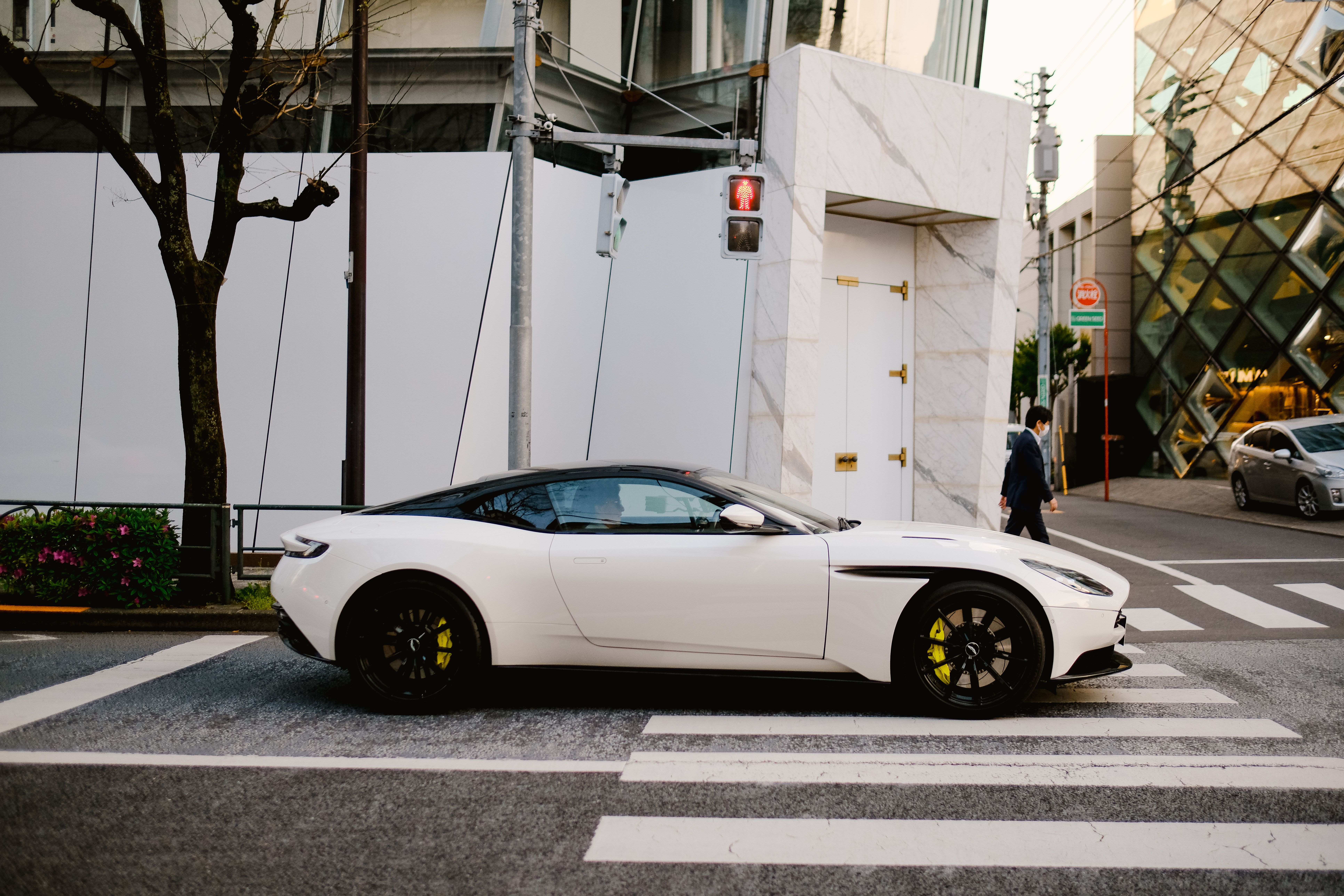 Blue Sports Luxury Car in a Japanese City · Free Stock Photo