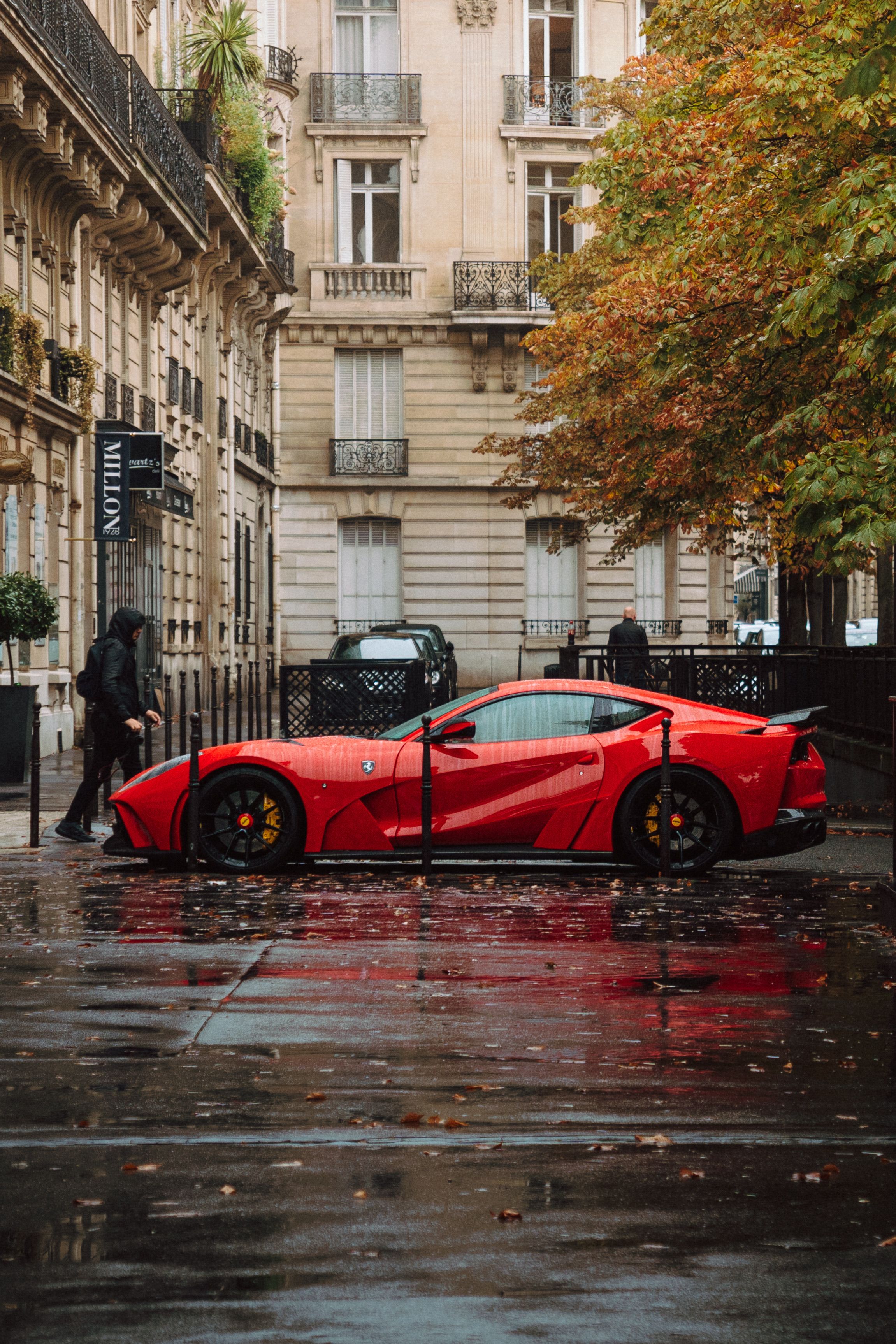 Ferrari Car Parked on a Street in Central London · Free Stock Photo