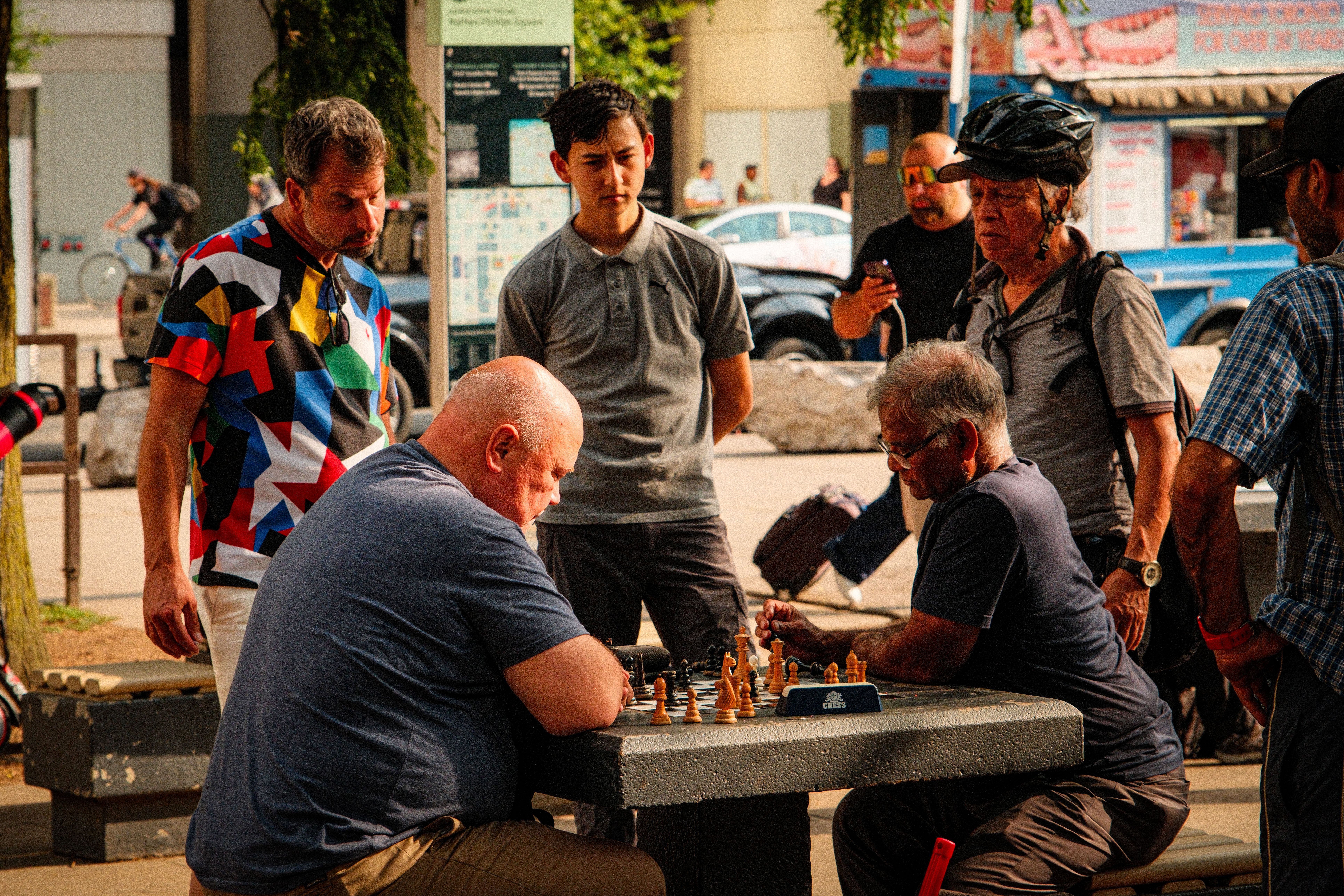 Street Chess Game in Toronto Park · Free Stock Photo