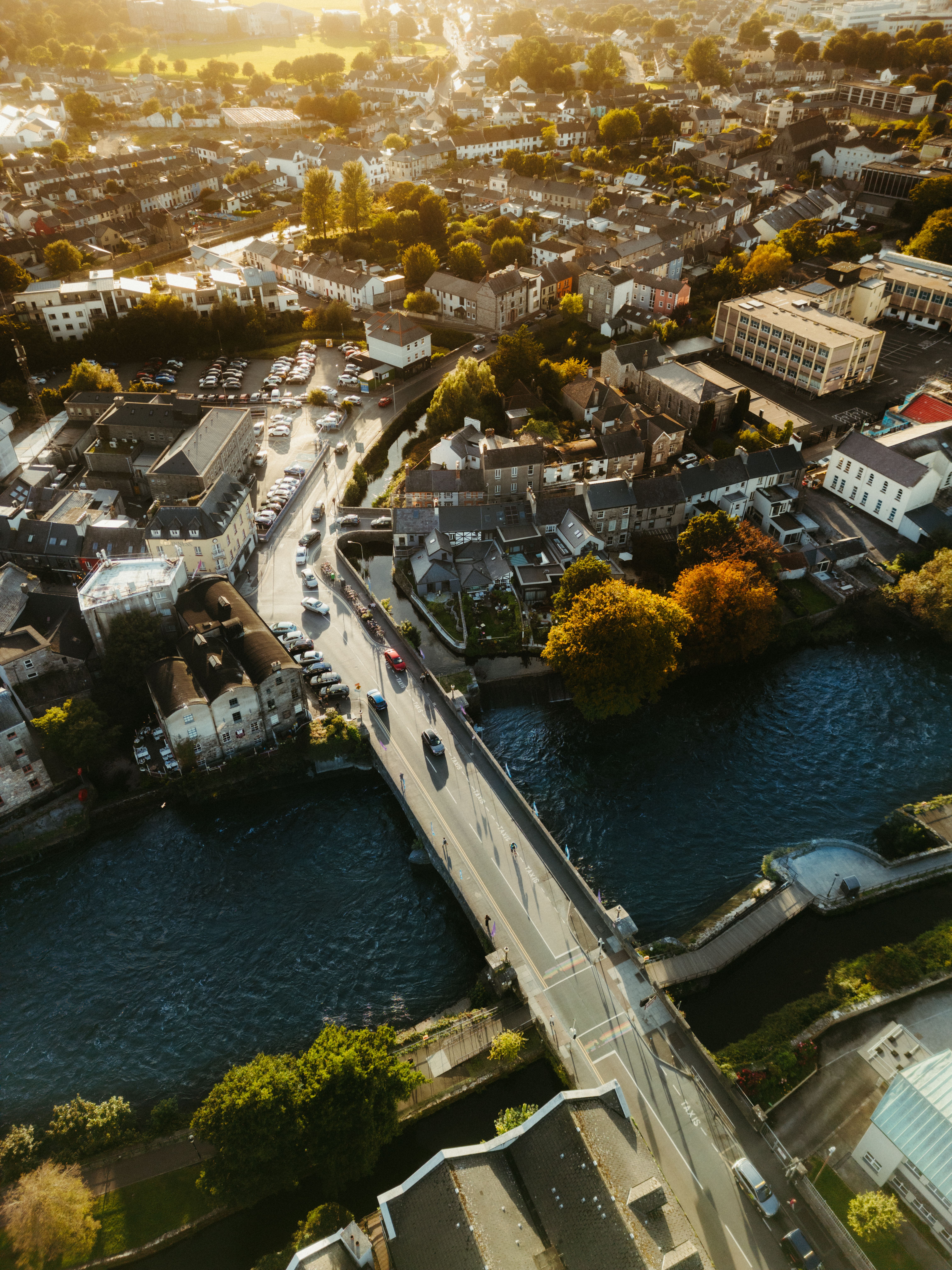Aerial View of Ennis, County Clare, Ireland · Free Stock Photo