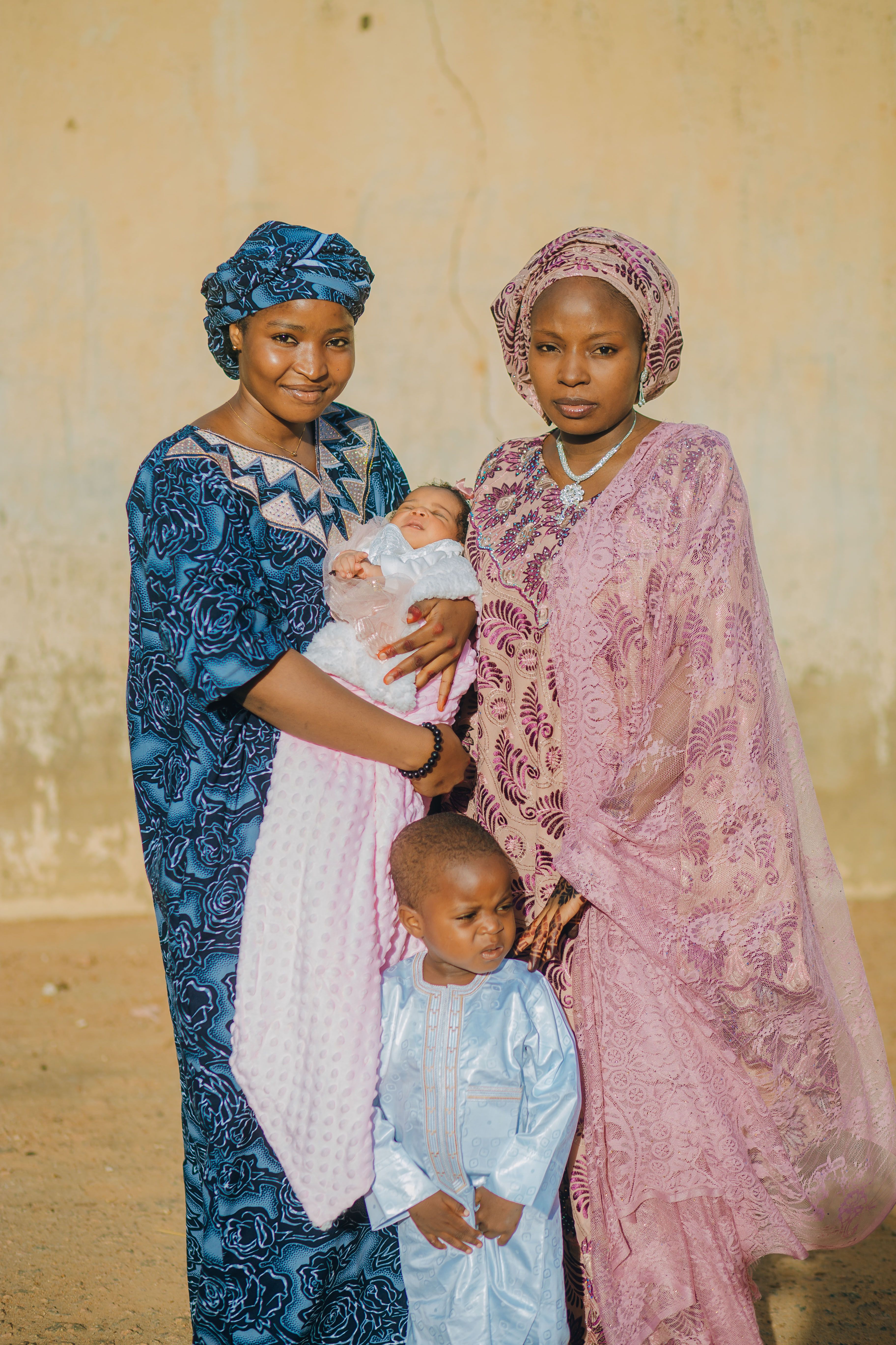 Traditional Nigerian Family Portrait Outdoors · Free Stock Photo