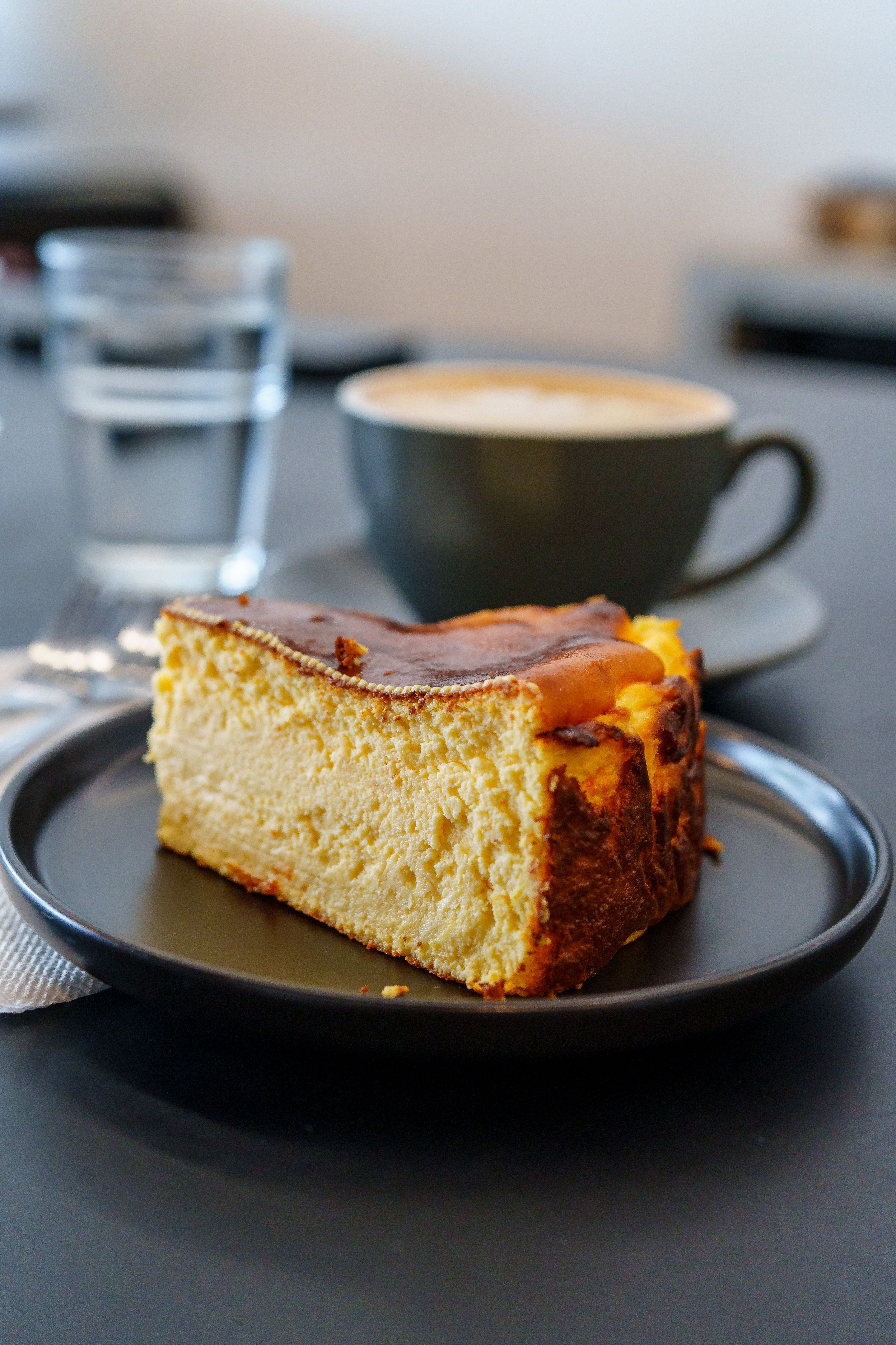 Delicious Slice of Classic Cheesecake on Plate · Free Stock Photo
