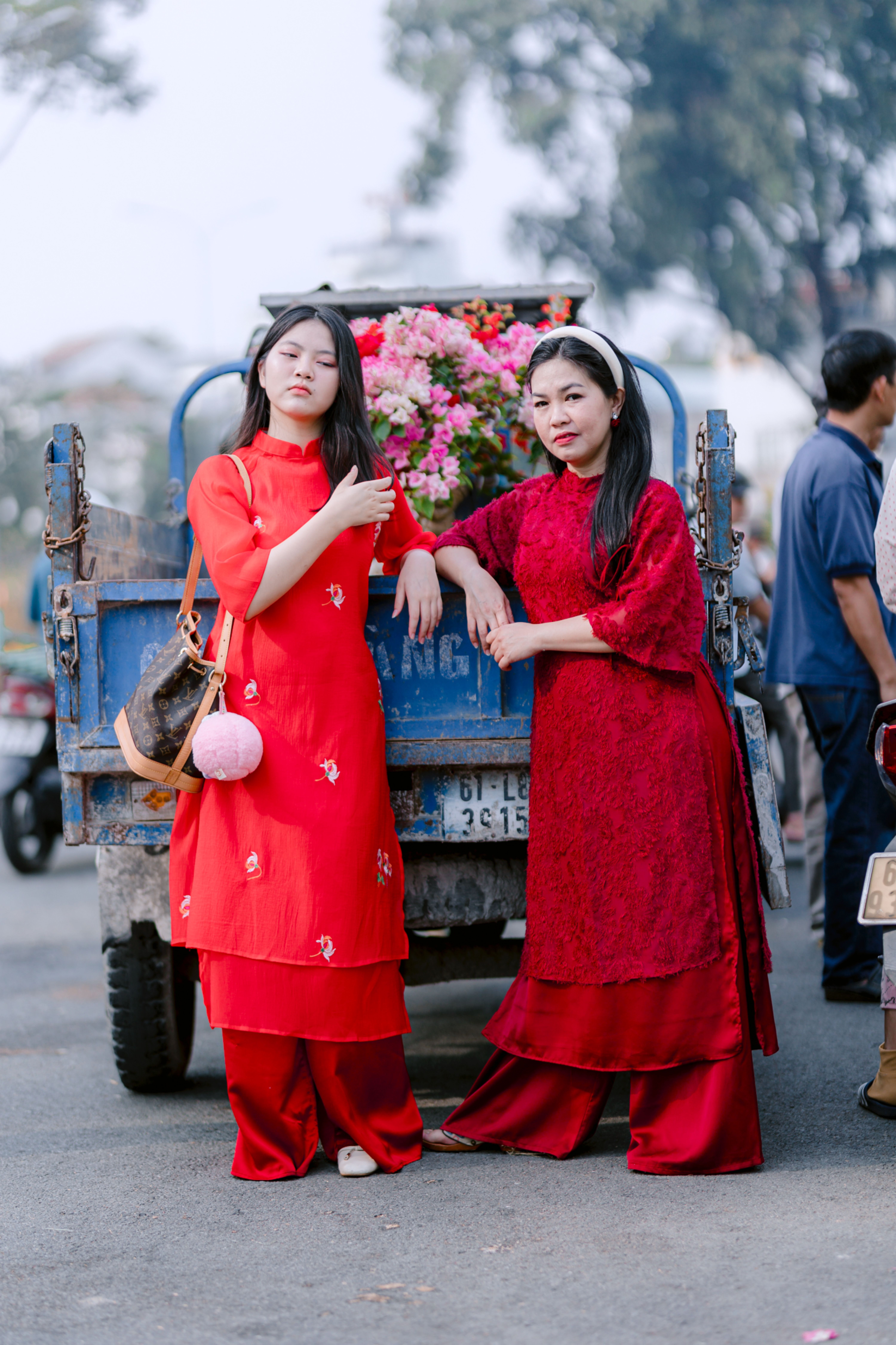 Women in Traditional Red Dresses Outdoors · Free Stock Photo
