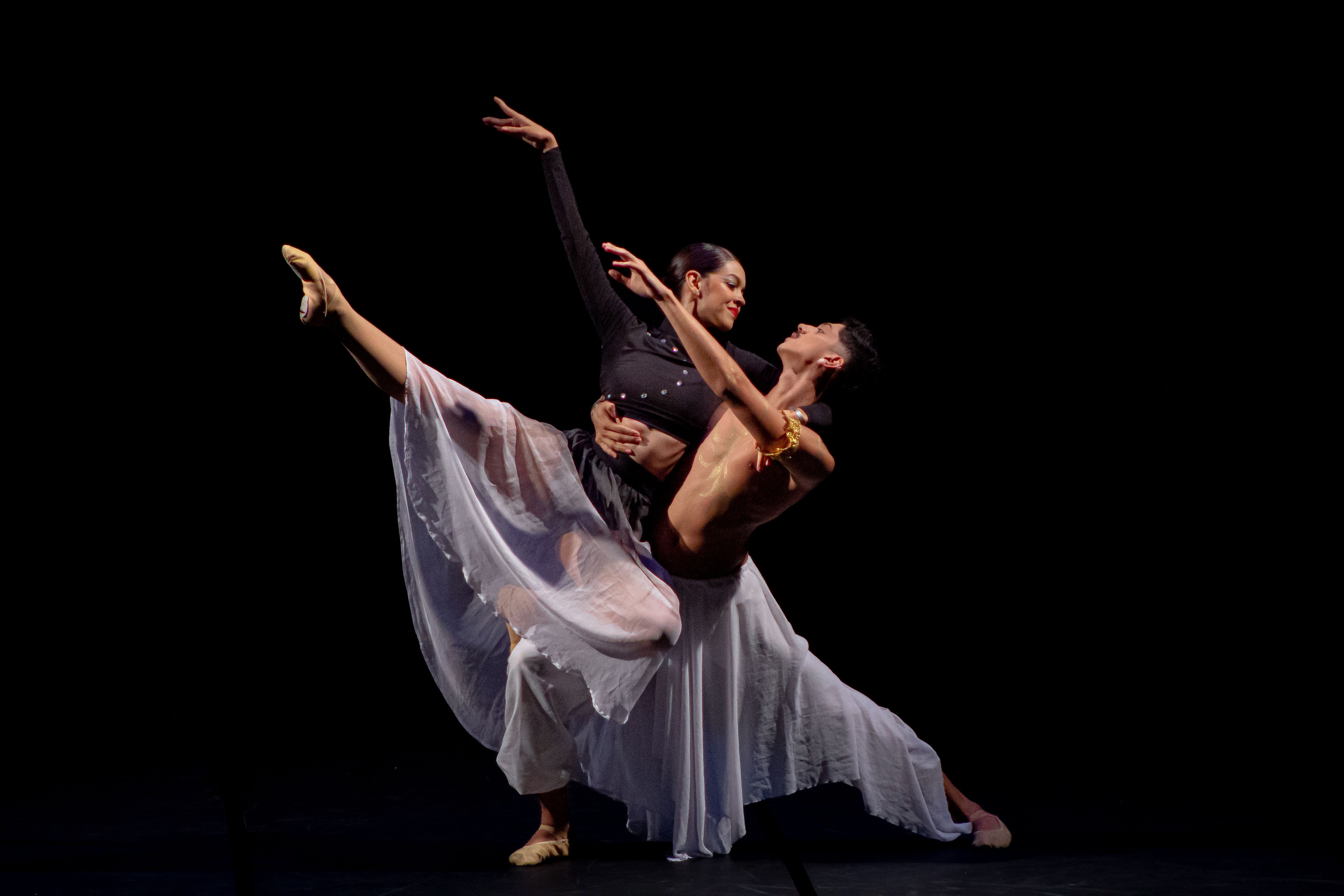 Elegant Couple Performing Ballet Dance · Free Stock Photo