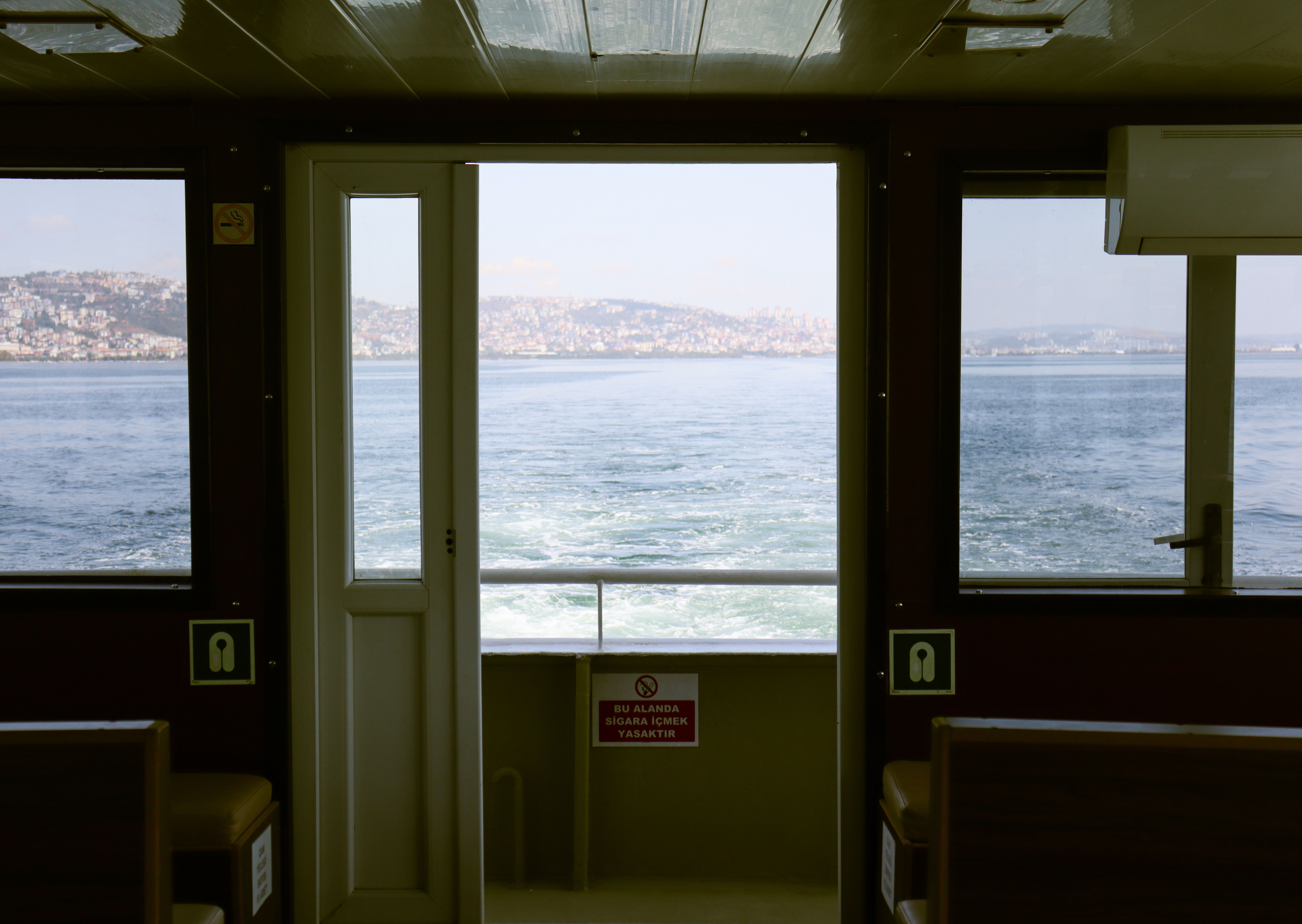 Scenic View of Istanbul from Ferry Boat Window · Free Stock Photo