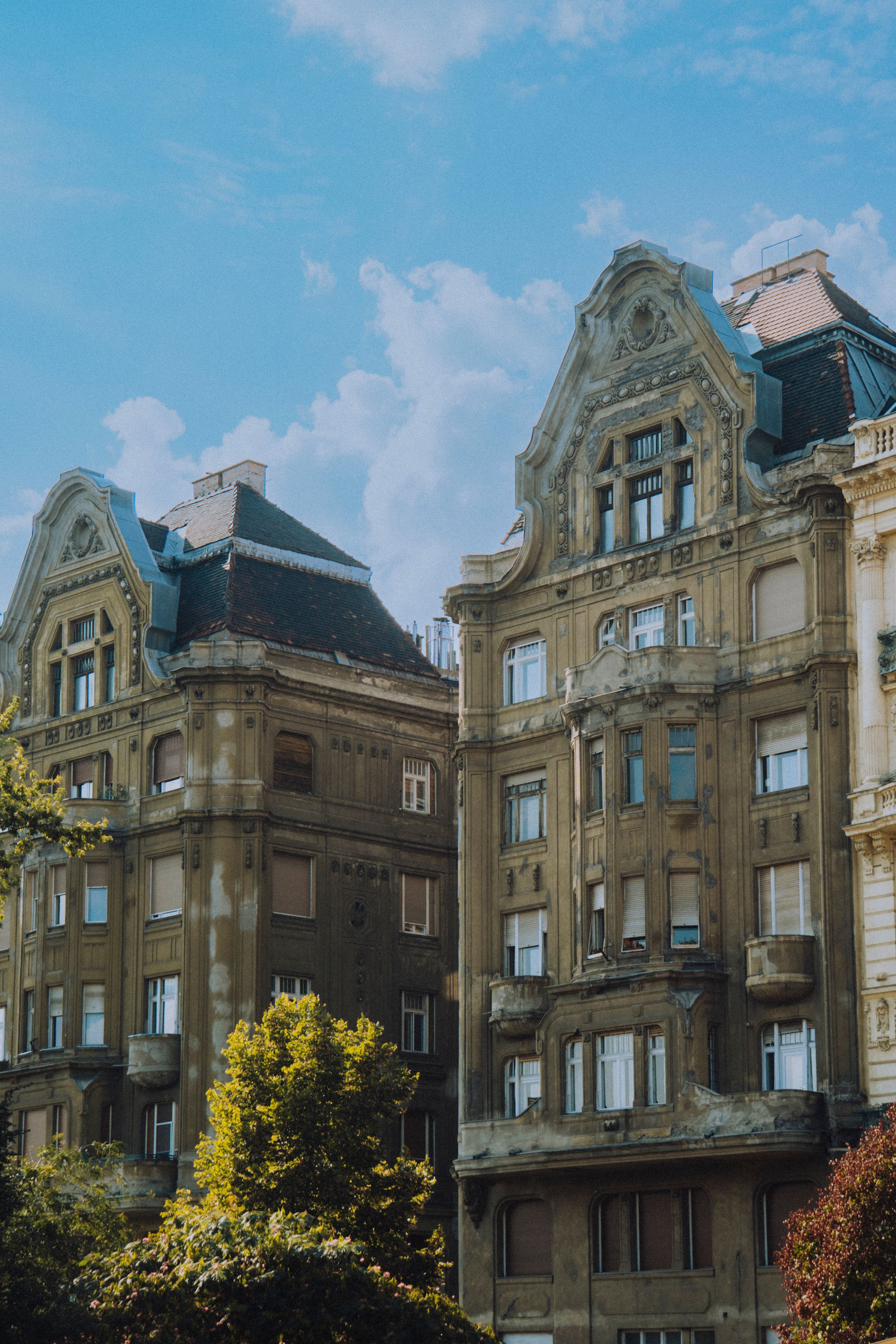 Historic European Architecture Under Blue Sky · Free Stock Photo