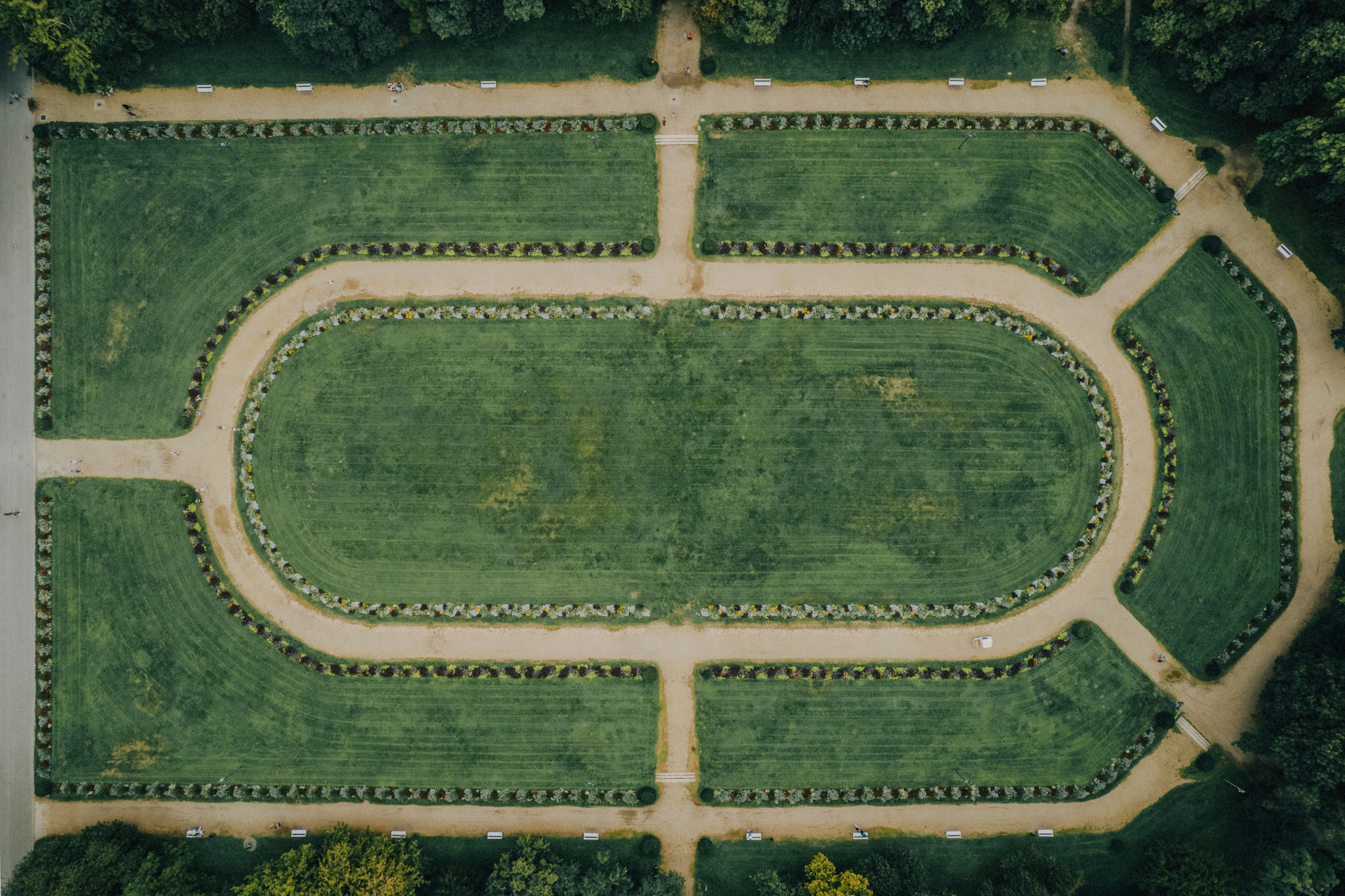 Aerial View of Symmetrical Park in Budapest · Free Stock Photo