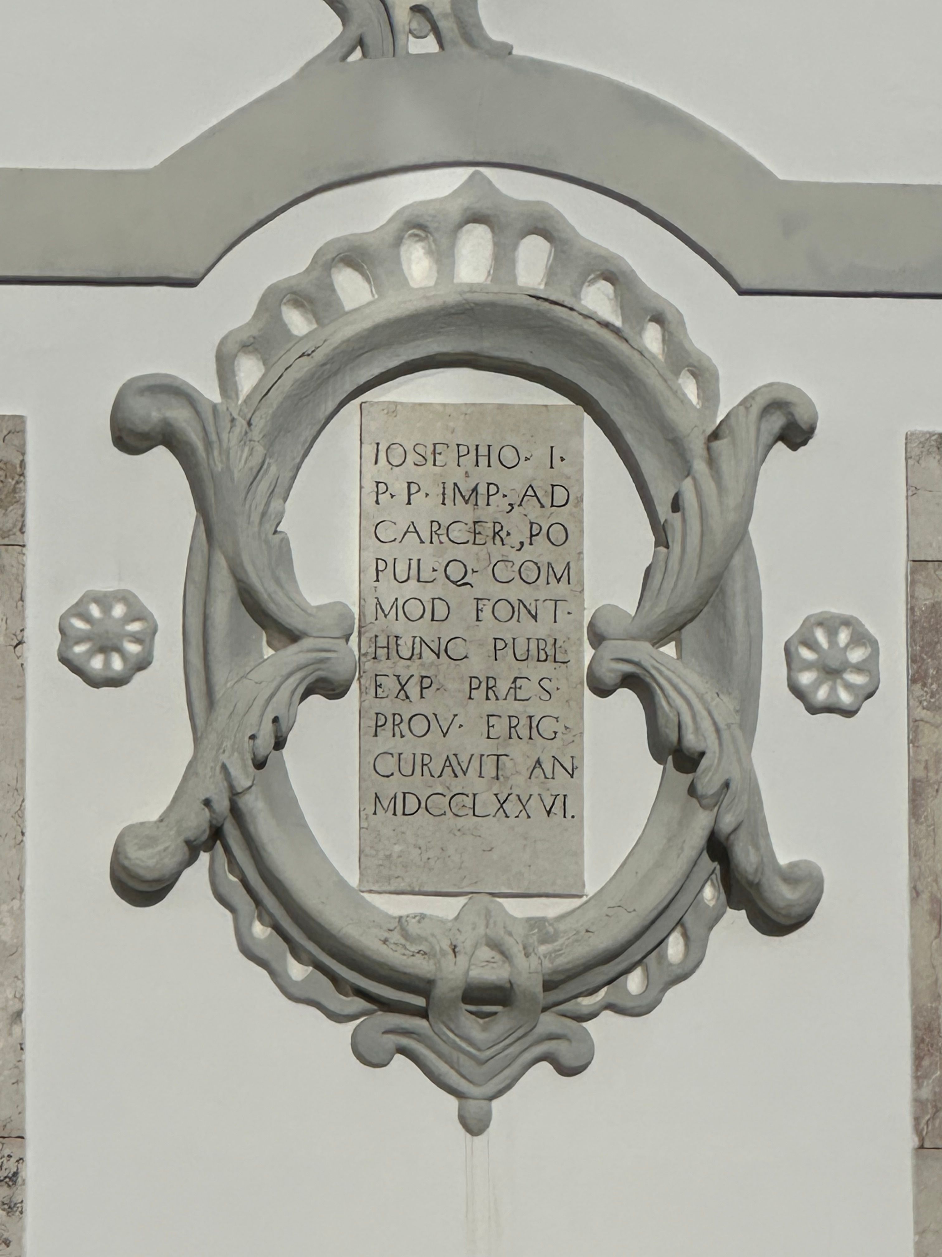 Historic Latin Inscription plaque in Torres Vedras · Free Stock Photo