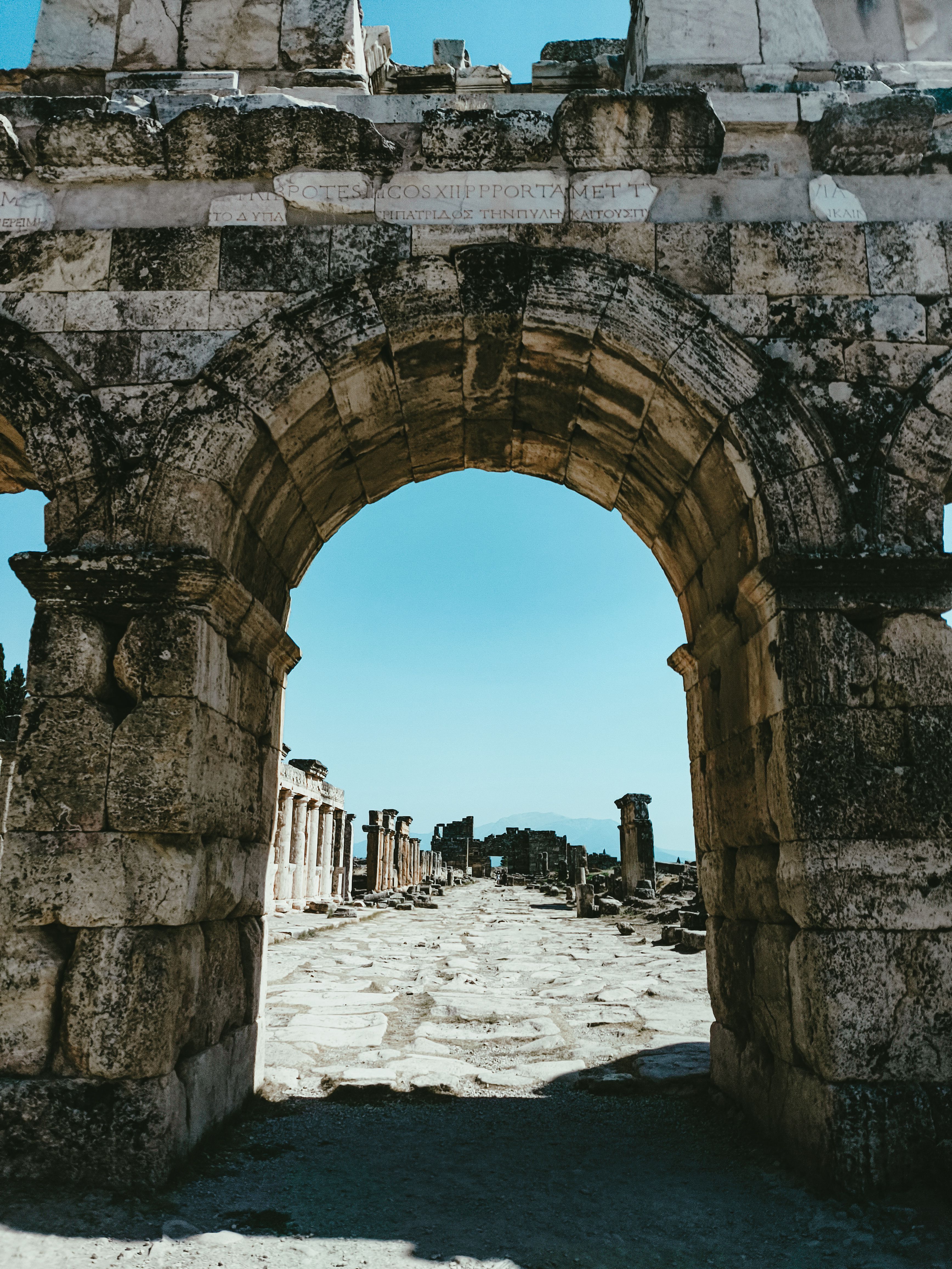 Ancient Roman Ruins Arched Entrance Outdoors · Free Stock Photo
