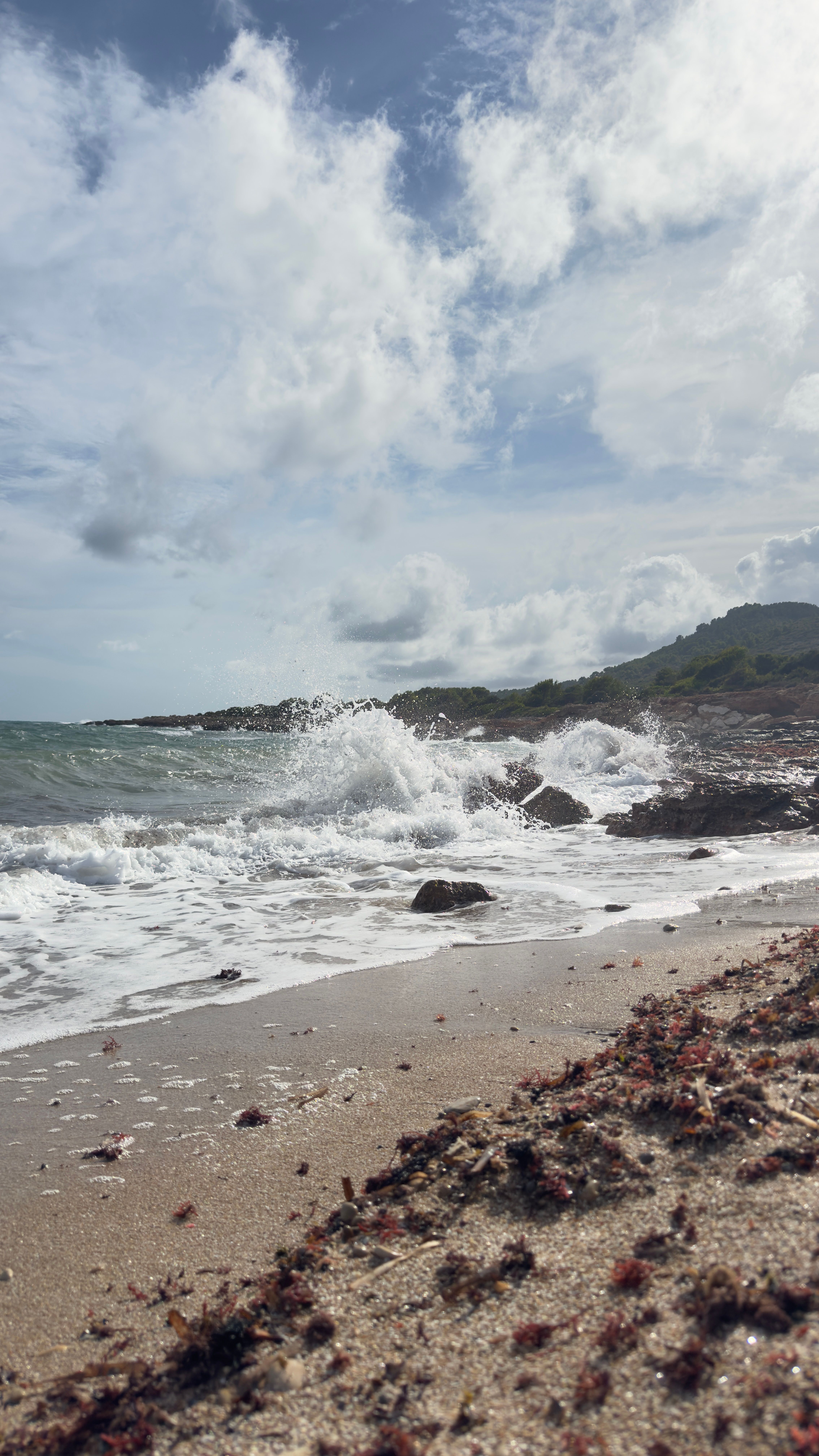 Scenic Coastal Landscape with Crashing Waves · Free Stock Photo
