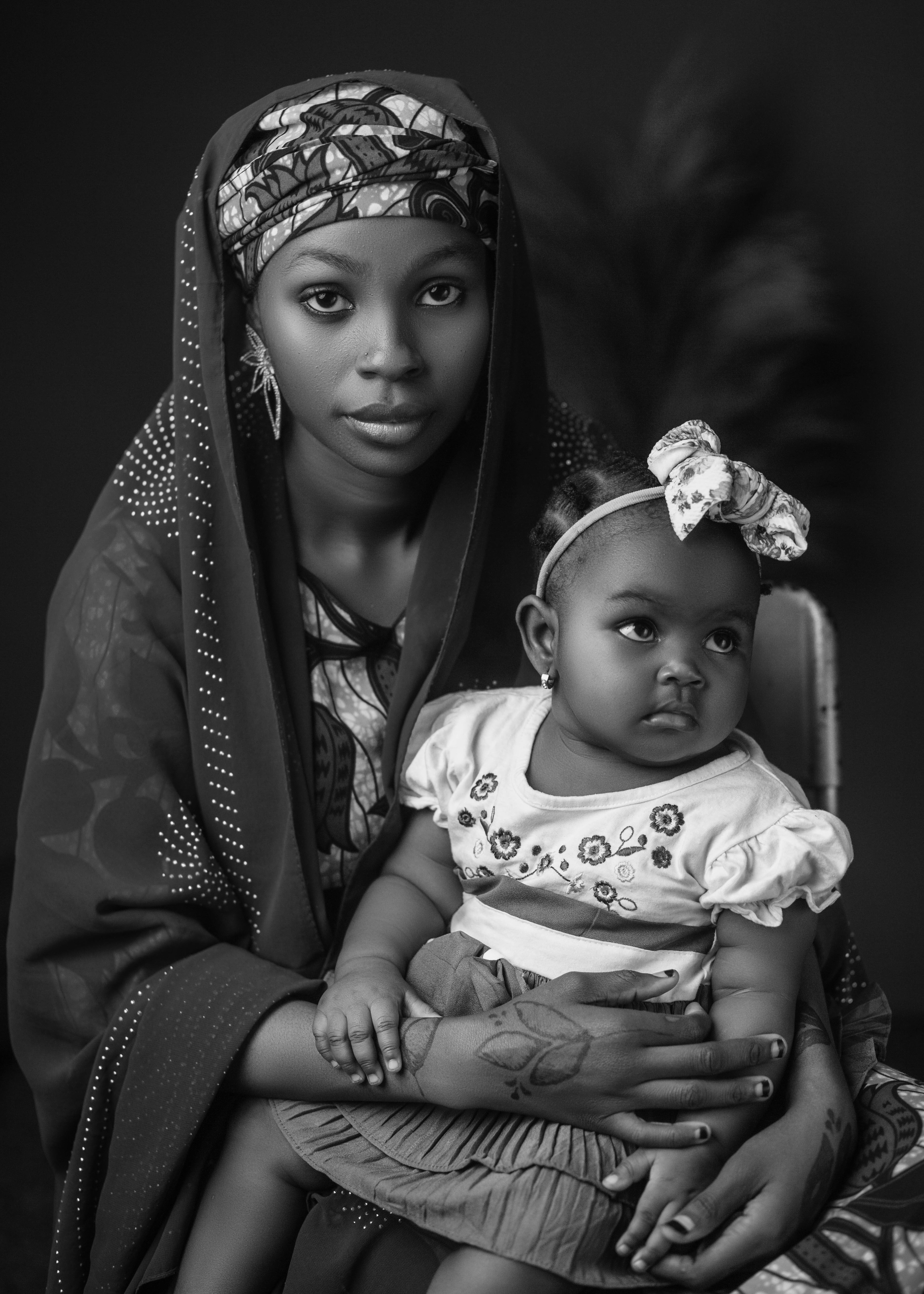 Portrait of Mother and Baby in Traditional Nigerian Attire · Free Stock ...