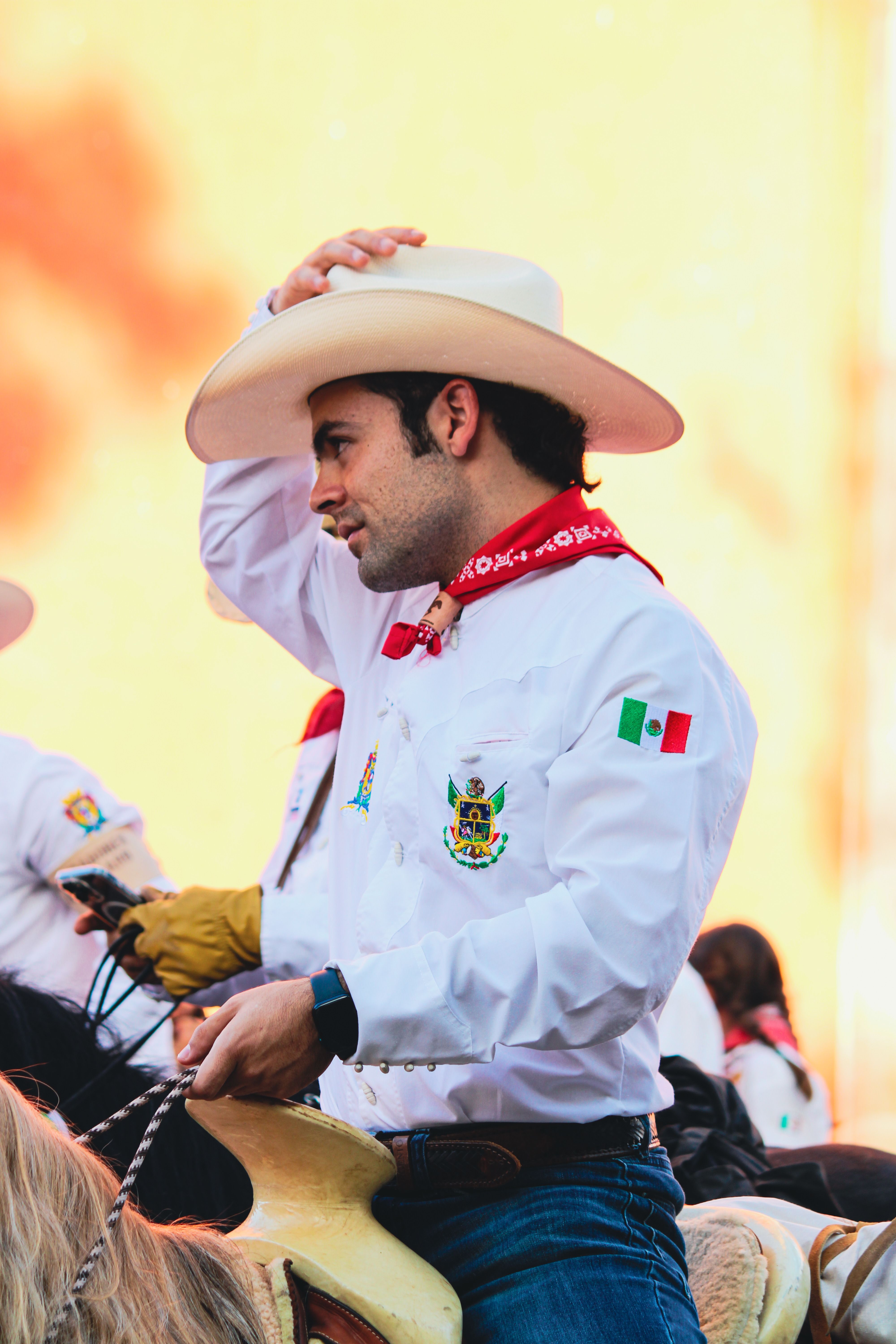 Mexican Cowboy at Equestrian Event in Querétaro · Free Stock Photo