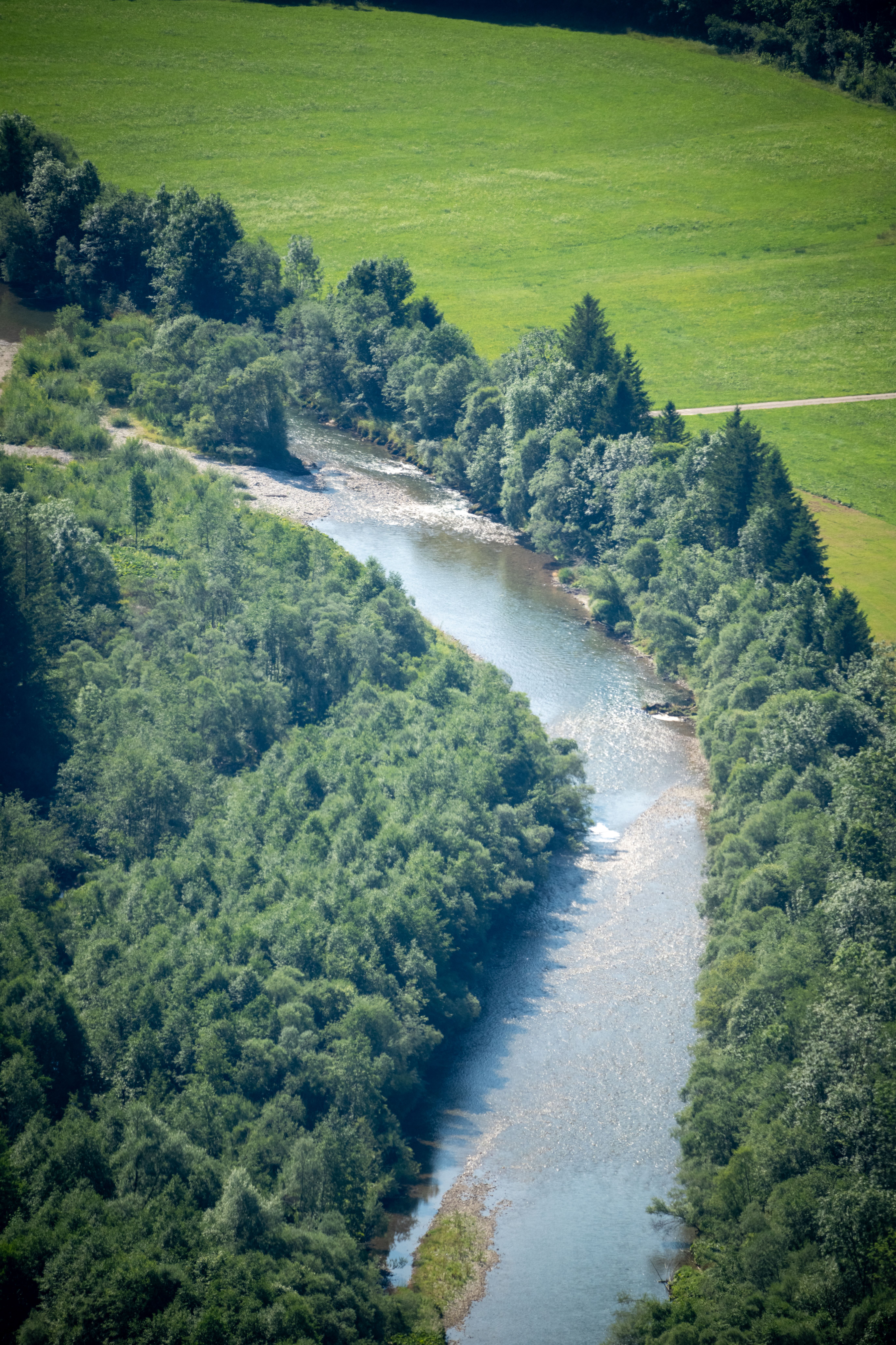 Aerial Shot Of River · Free Stock Photo