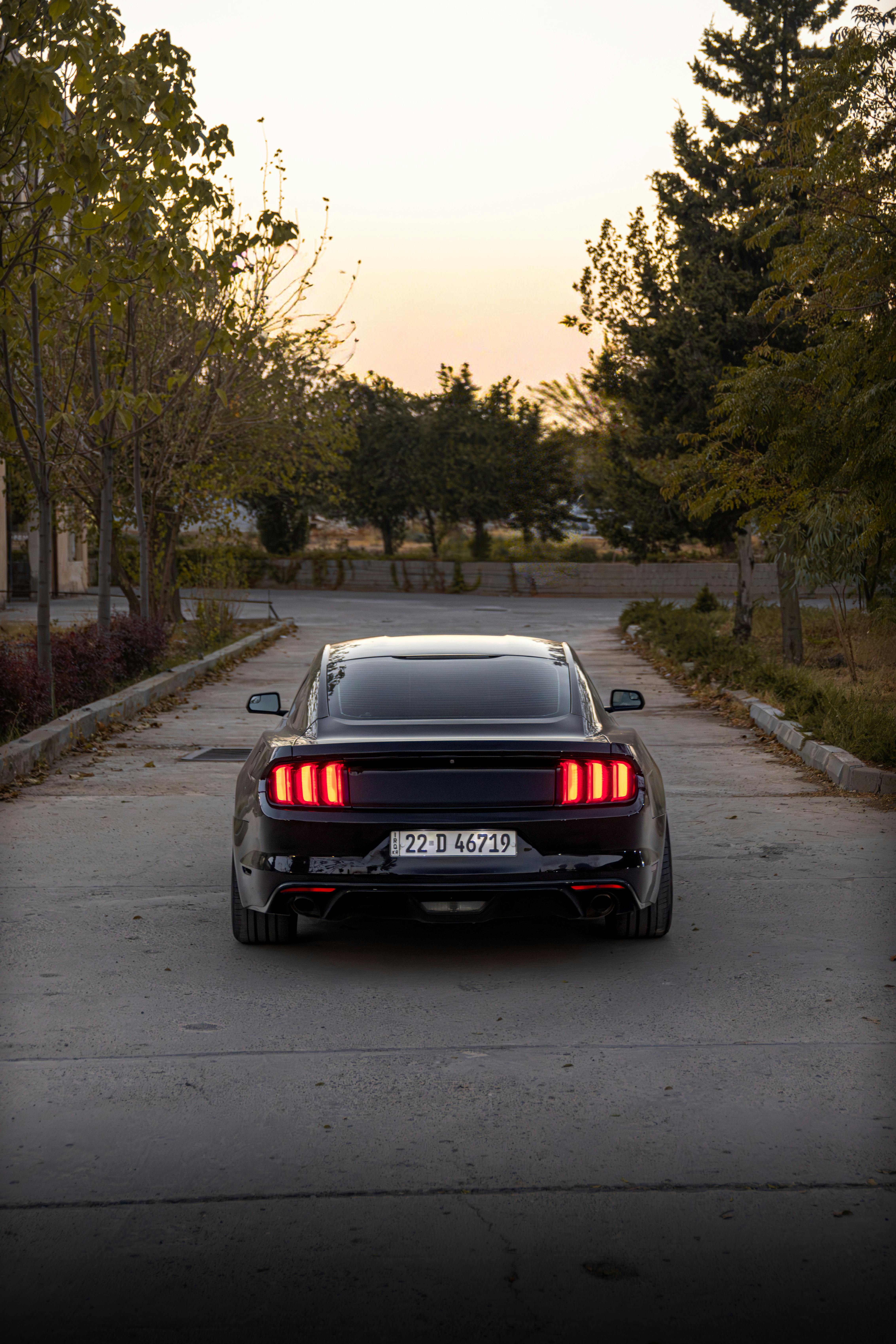 Rear View of a Car in Industrial Setting · Free Stock Photo