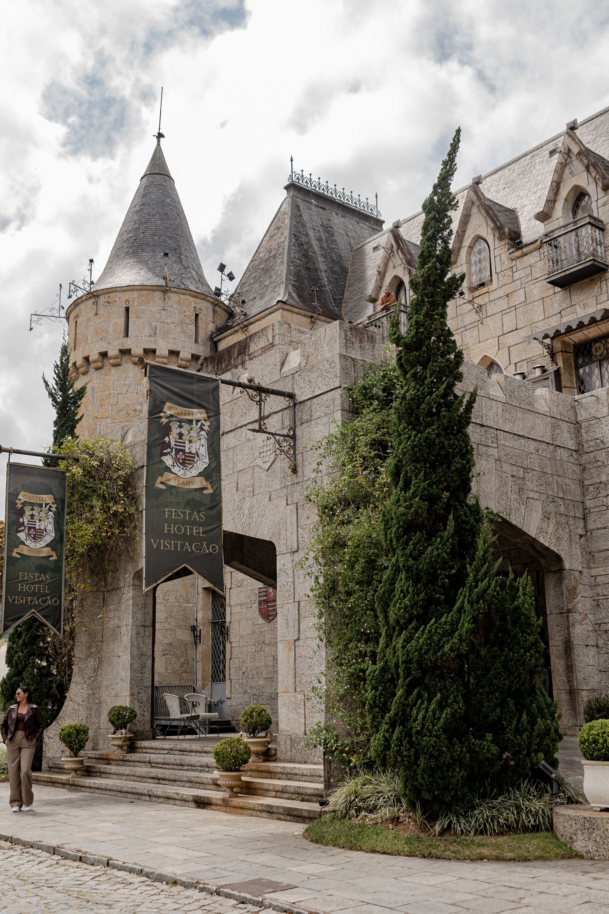 Medieval Castle Hotel with Spire Towers · Free Stock Photo