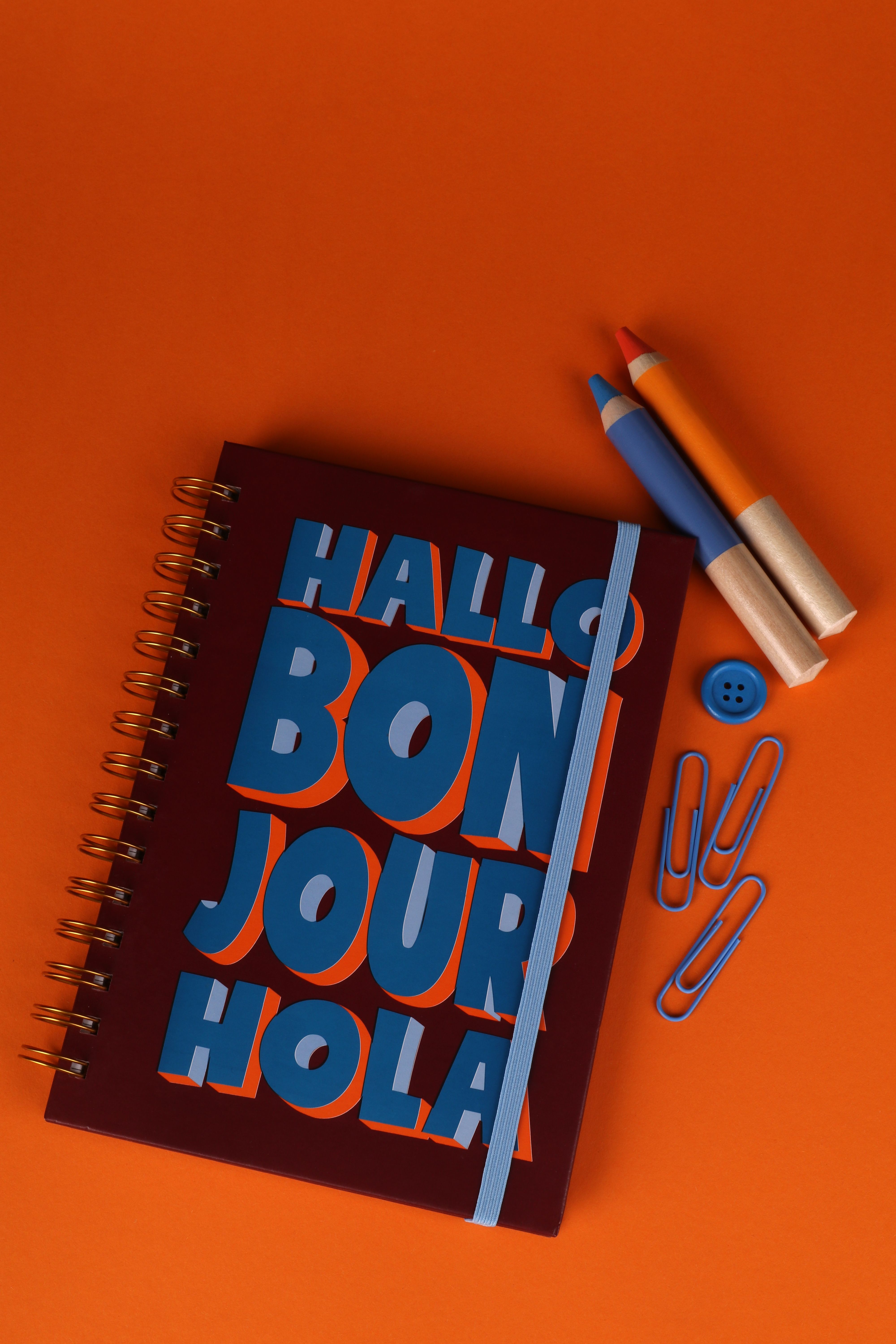 Colorful Stationery Set with Multilingual Greetings Notebook · Free ...