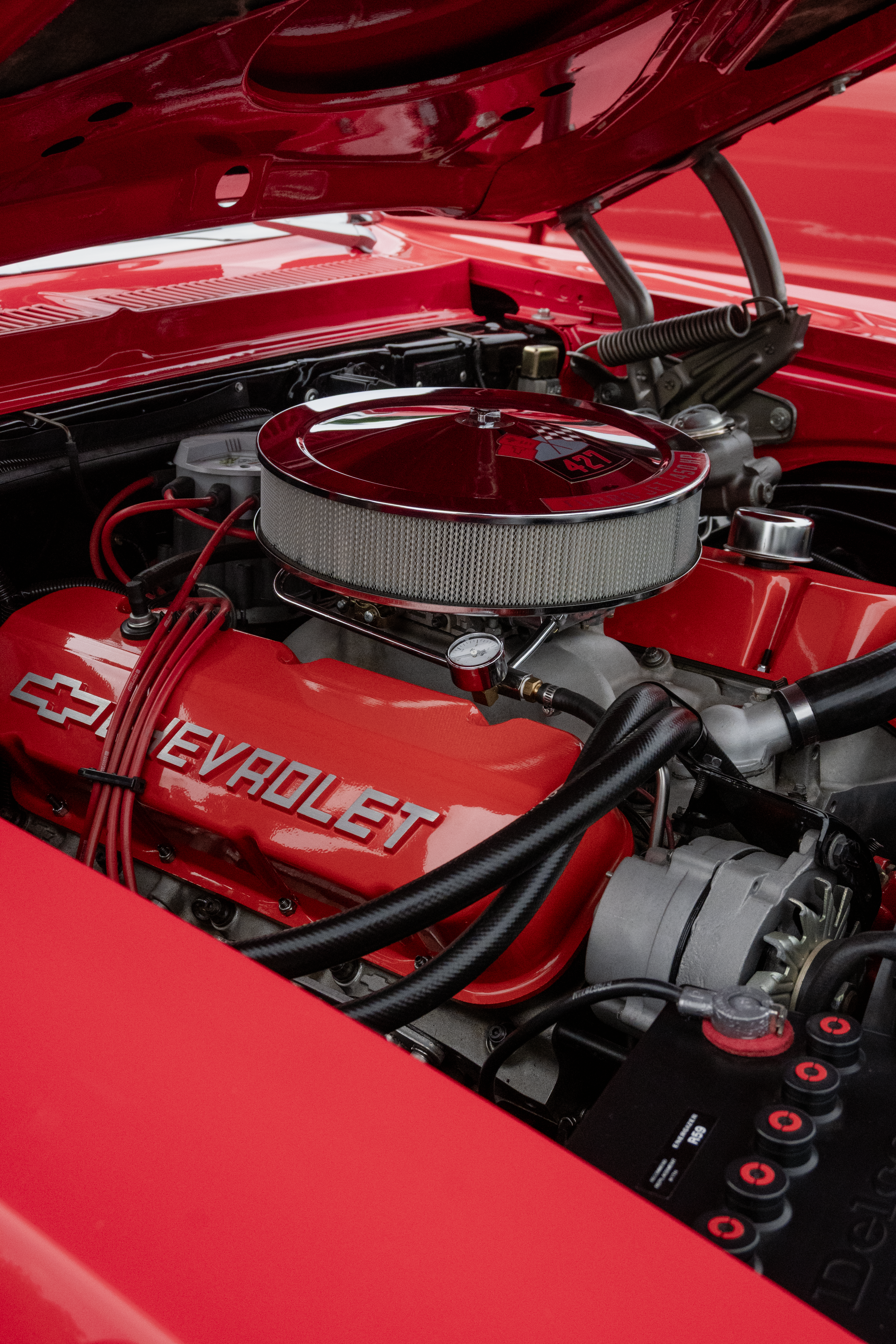 Close-Up Shot of a Car Engine · Free Stock Photo