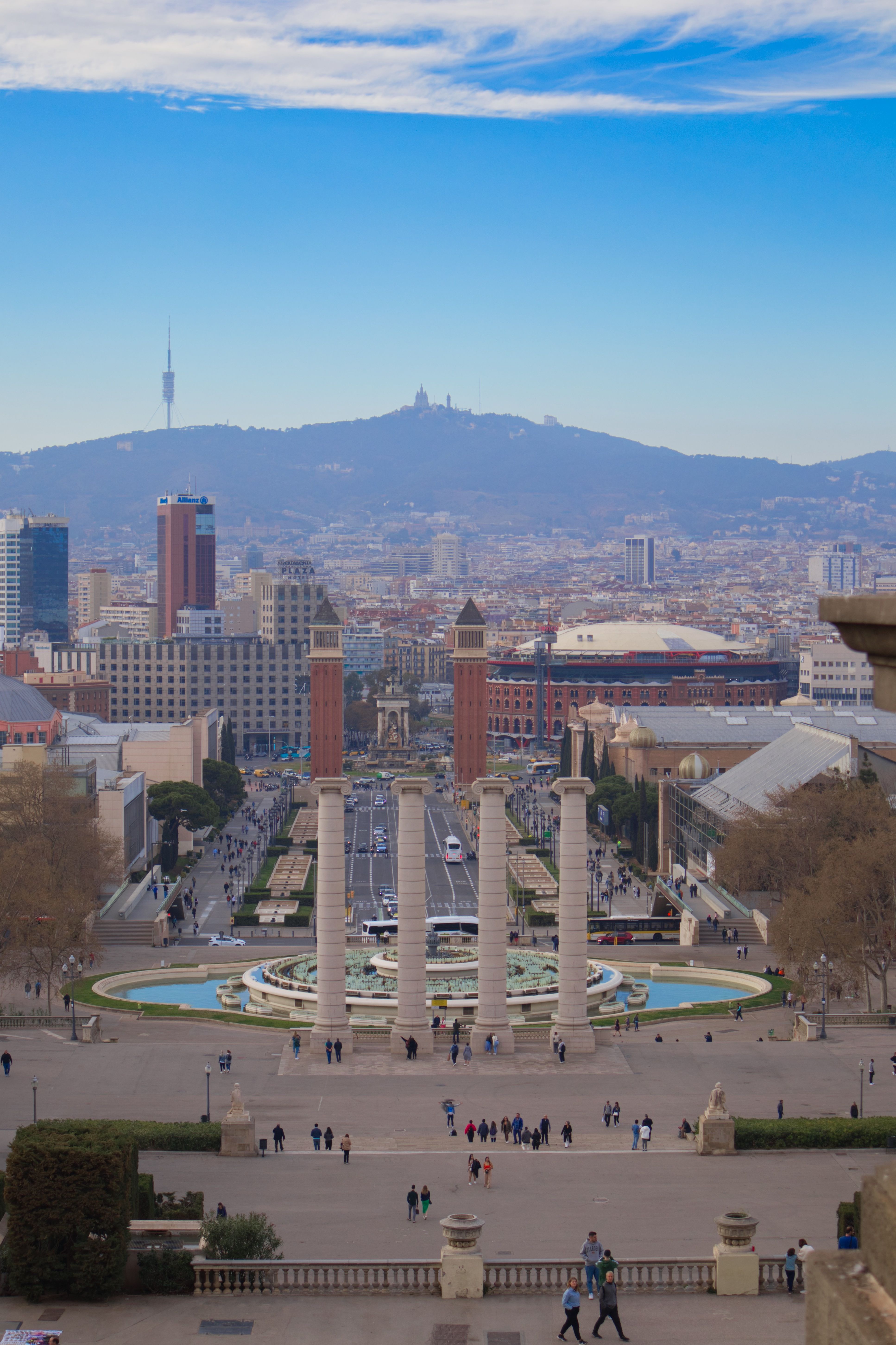 Panoramic View of Barcelona's Iconic Landmarks · Free Stock Photo