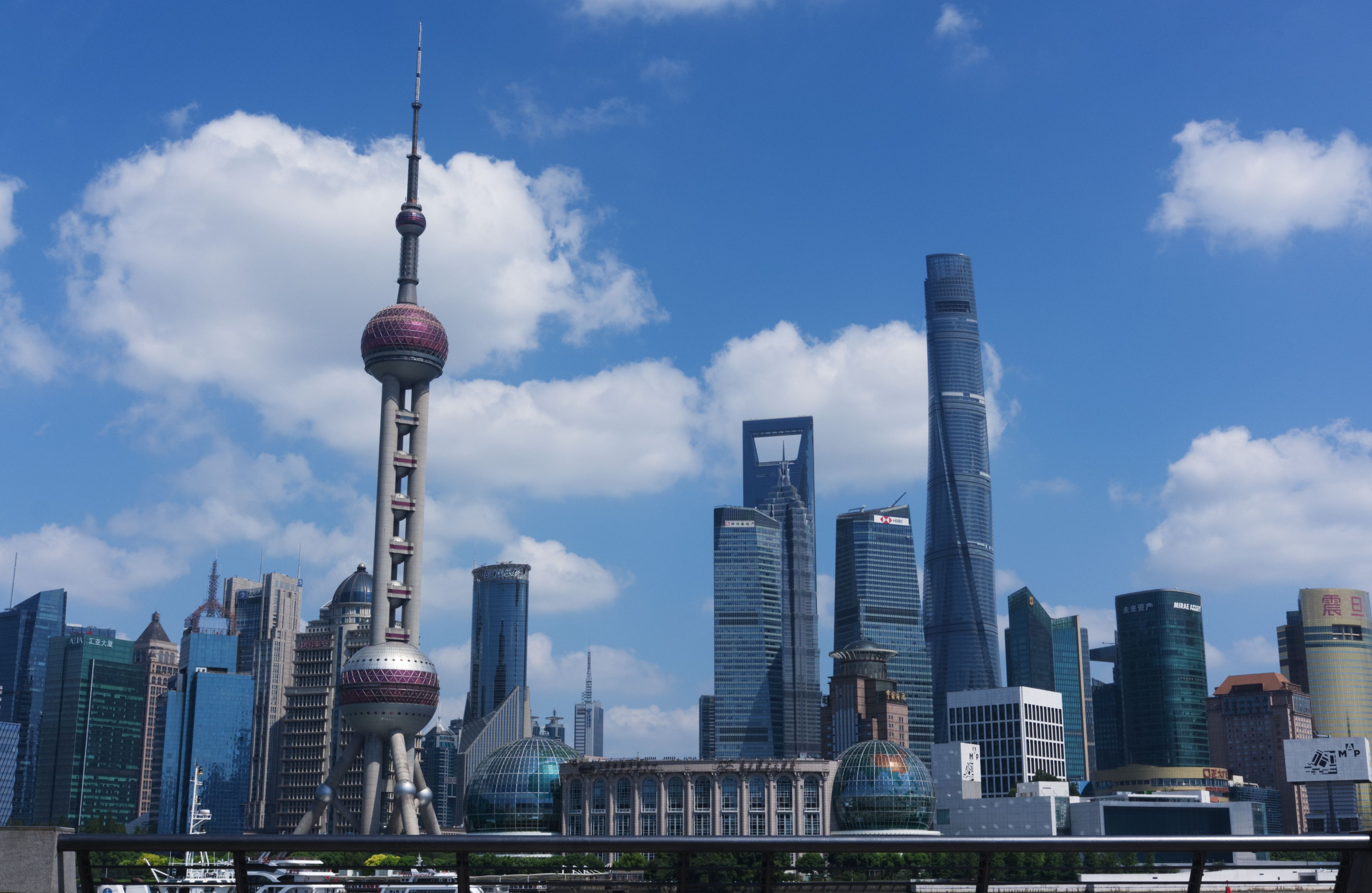 Shanghai Skyline Featuring Oriental Pearl Tower · Free Stock Photo