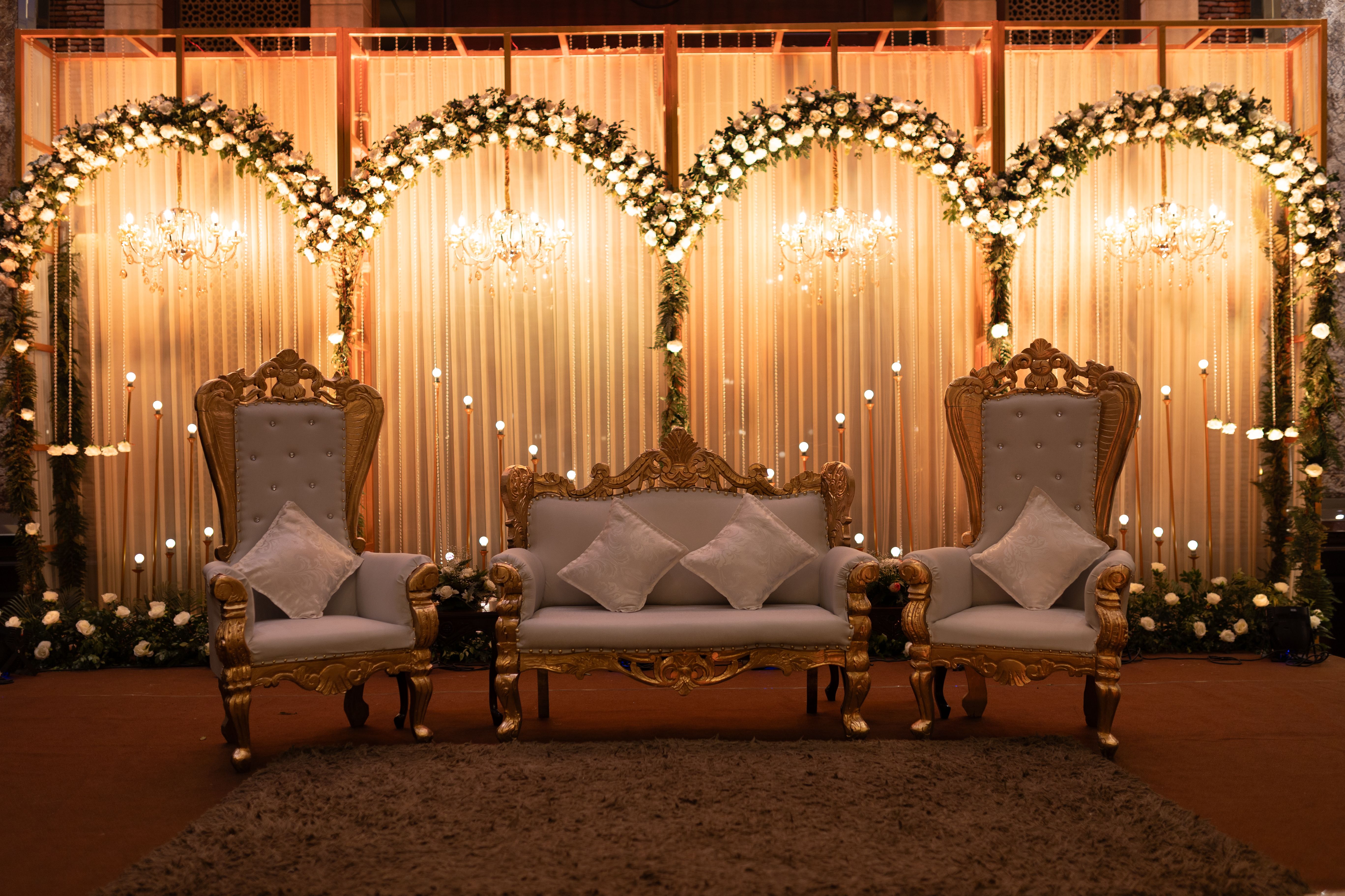 Luxurious Wedding Stage with Elegant Chairs · Free Stock Photo