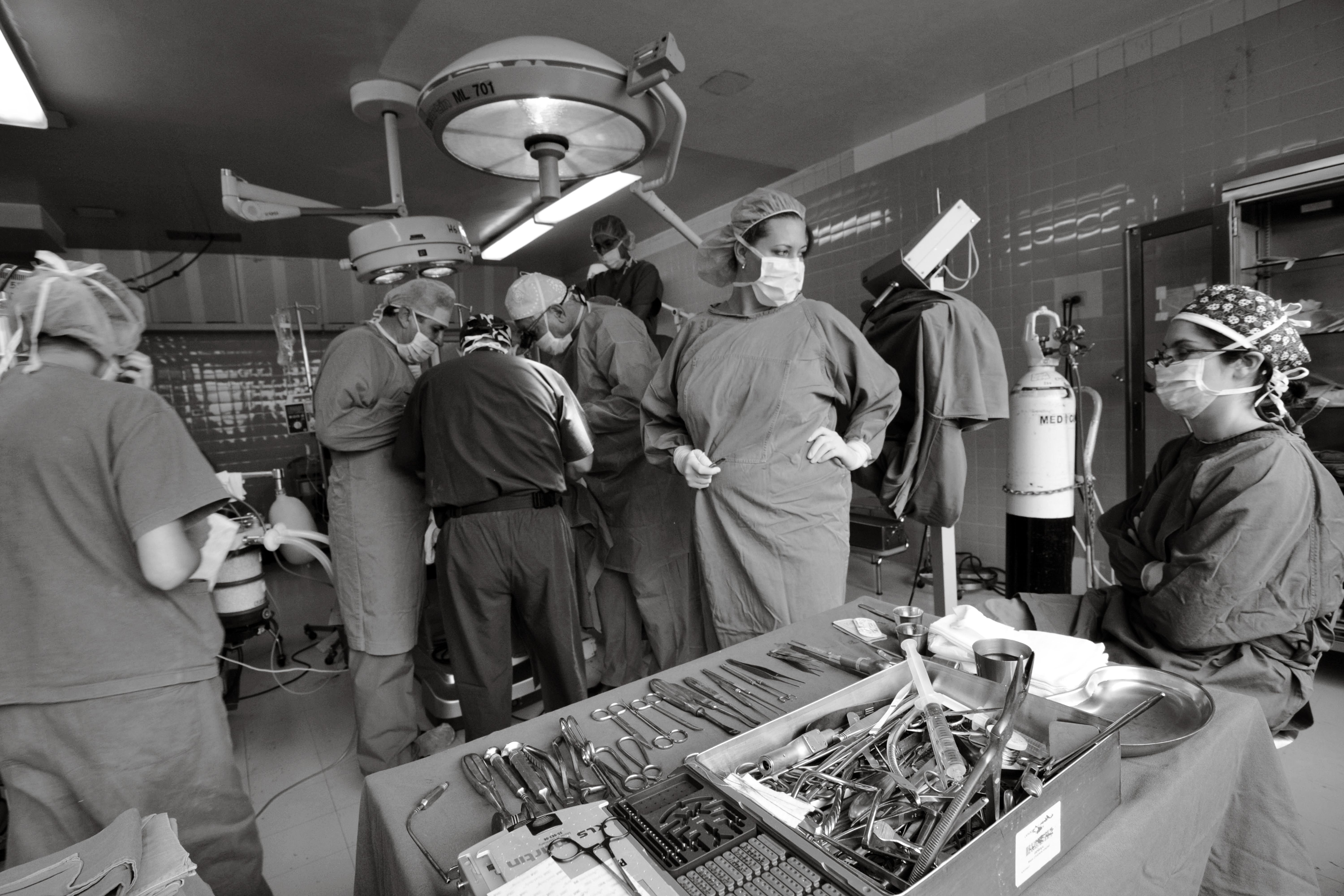 Busy Surgical Team in Operating Room · Free Stock Photo
