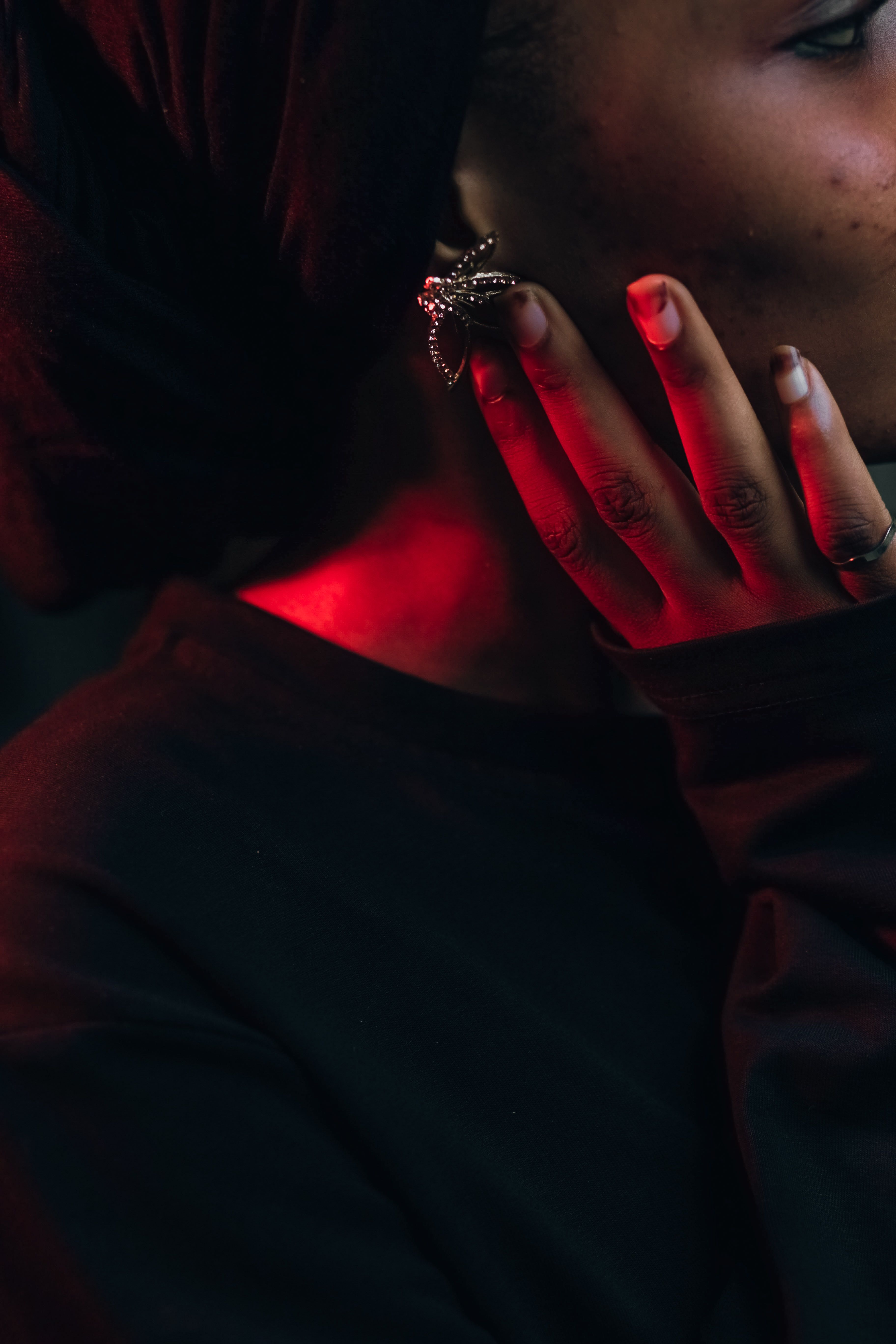 Embrace of Two People in Artistic Pose · Free Stock Photo