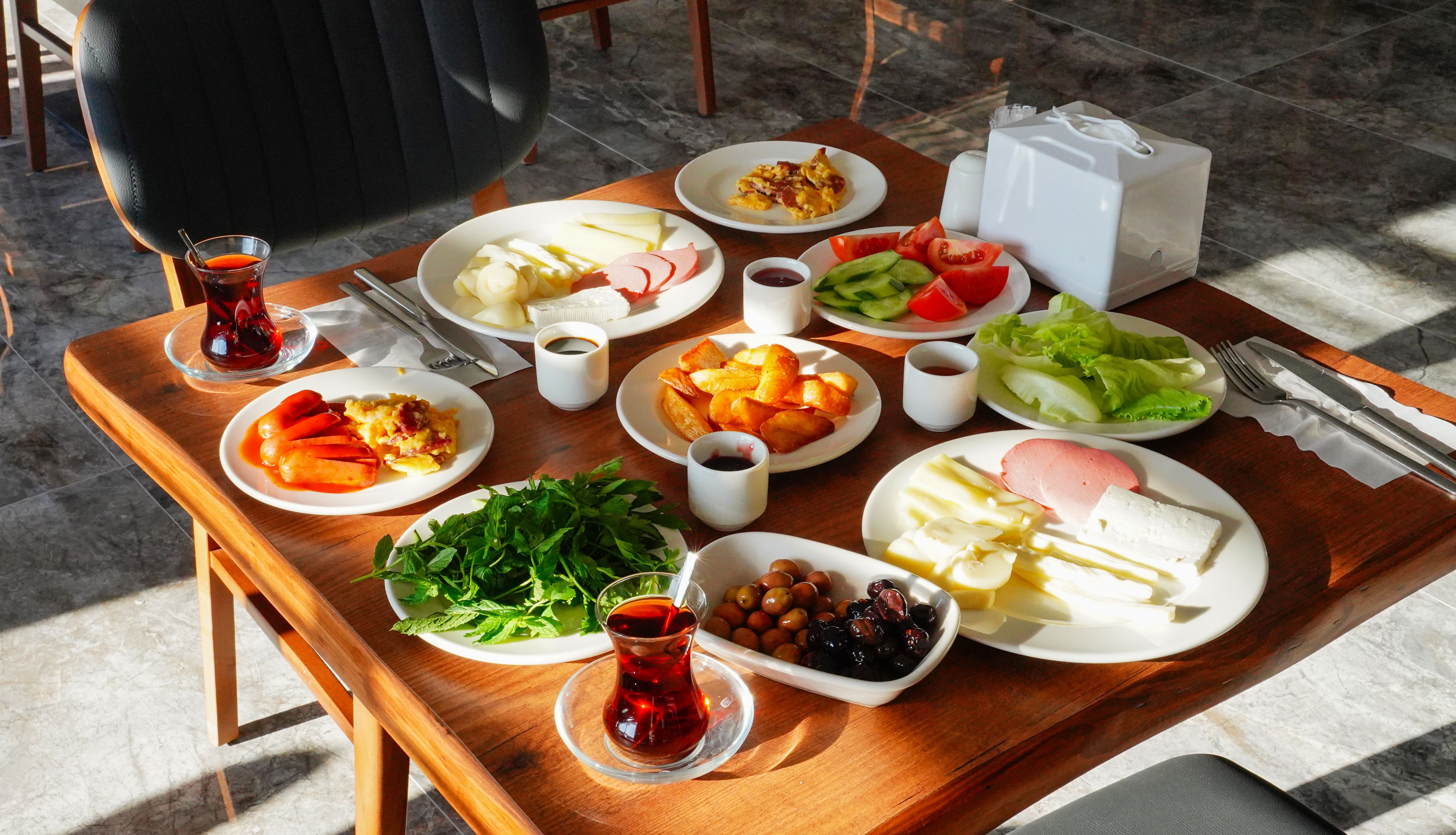 Traditional Turkish Breakfast Spread in Niğde · Free Stock Photo