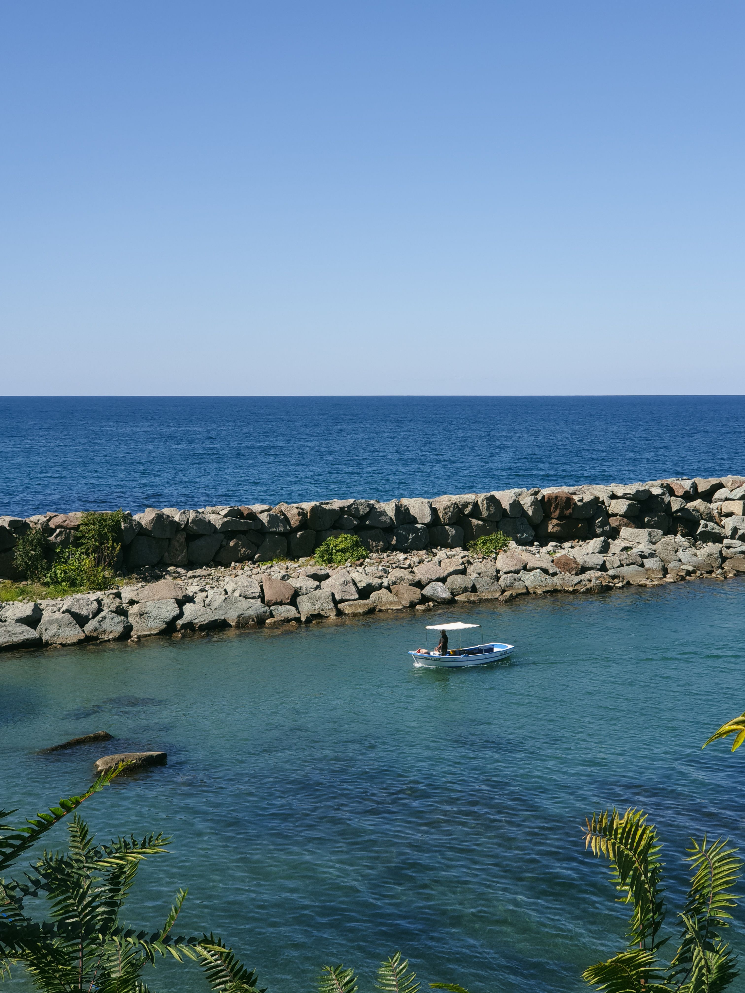 Tranquil Boat on the Black Sea Near Trabzon Coast · Free Stock Photo