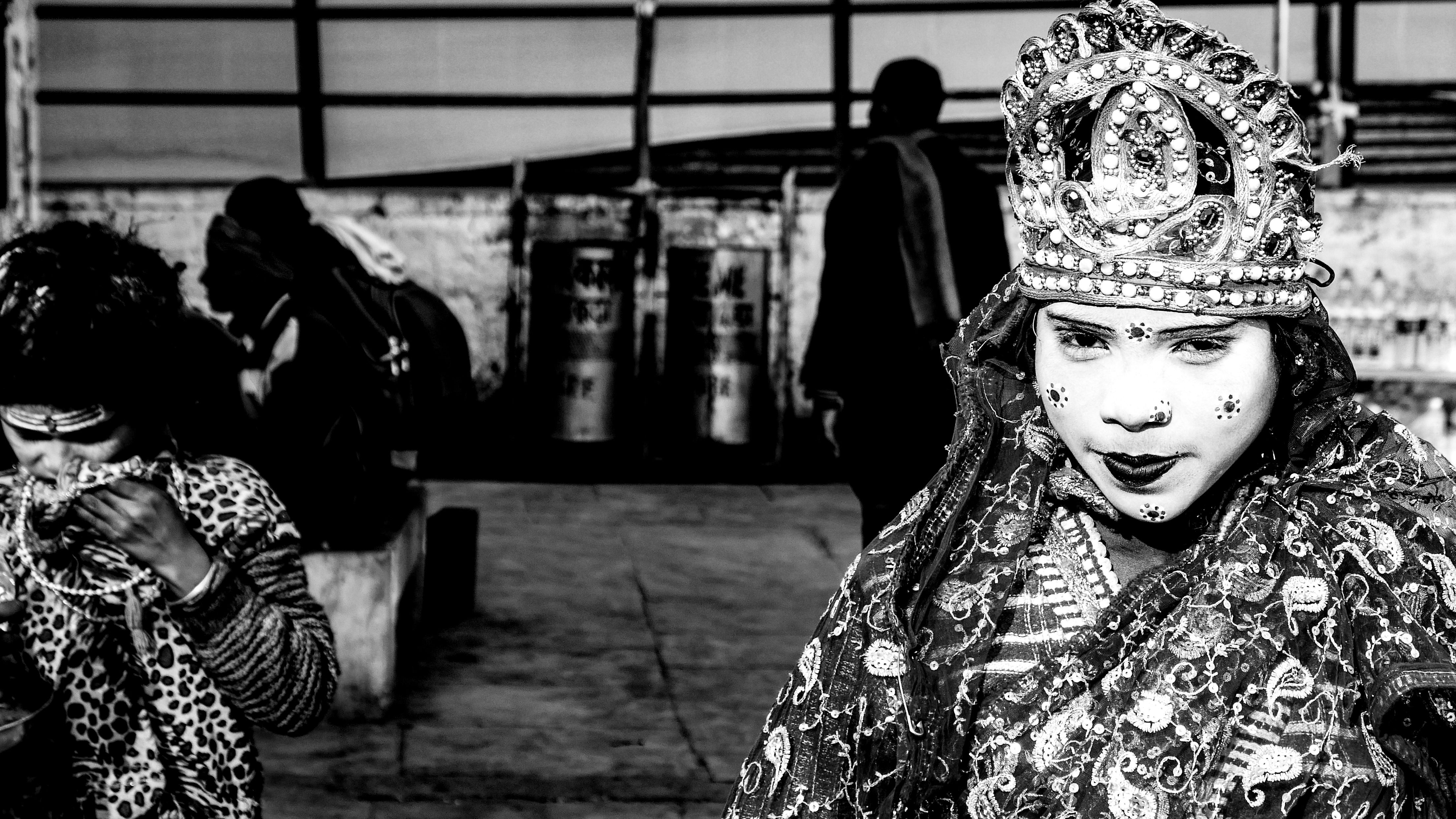 Traditional Performer in Intricate Costume Portrait · Free Stock Photo