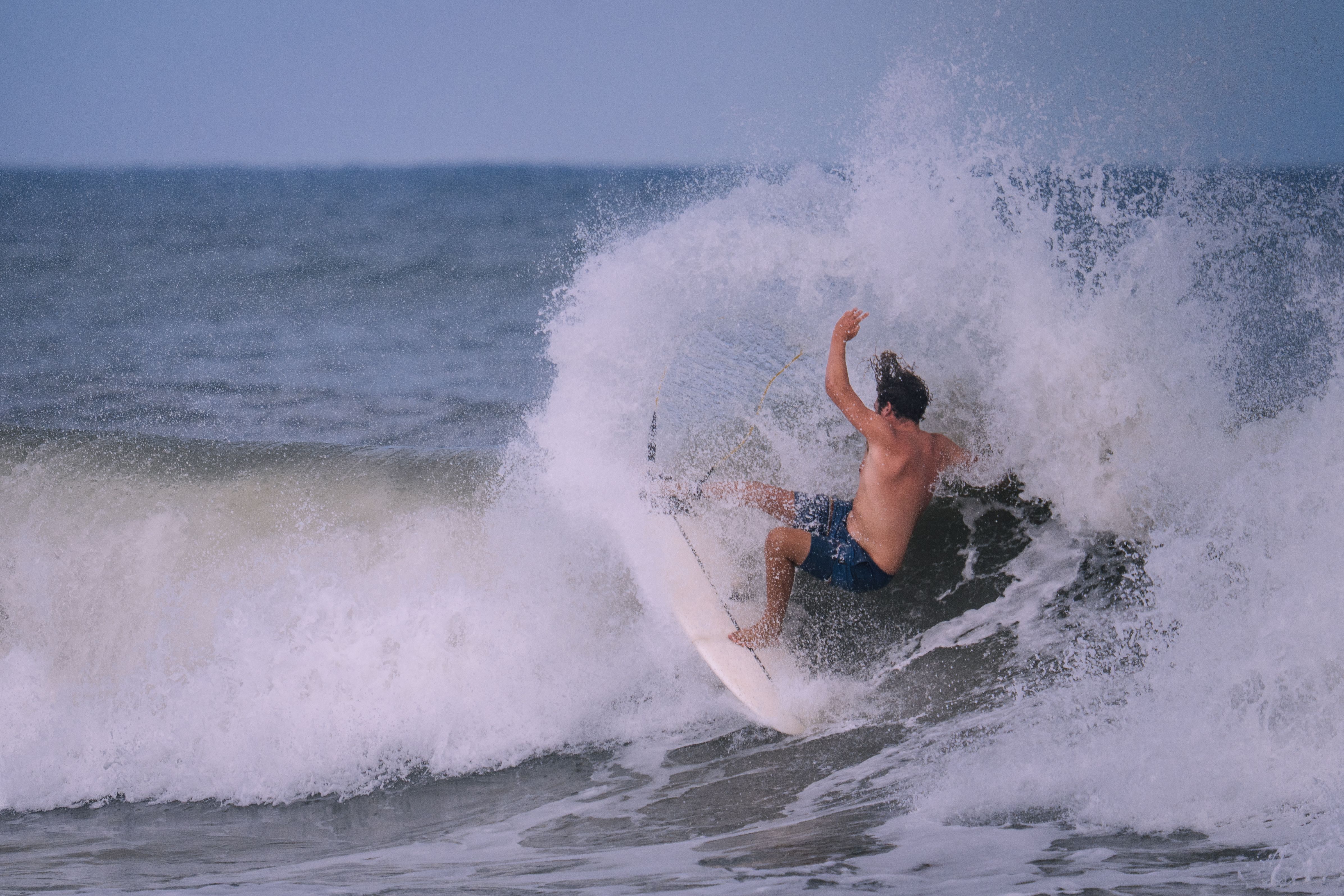 Dynamic Surfing Action at Sea · Free Stock Photo