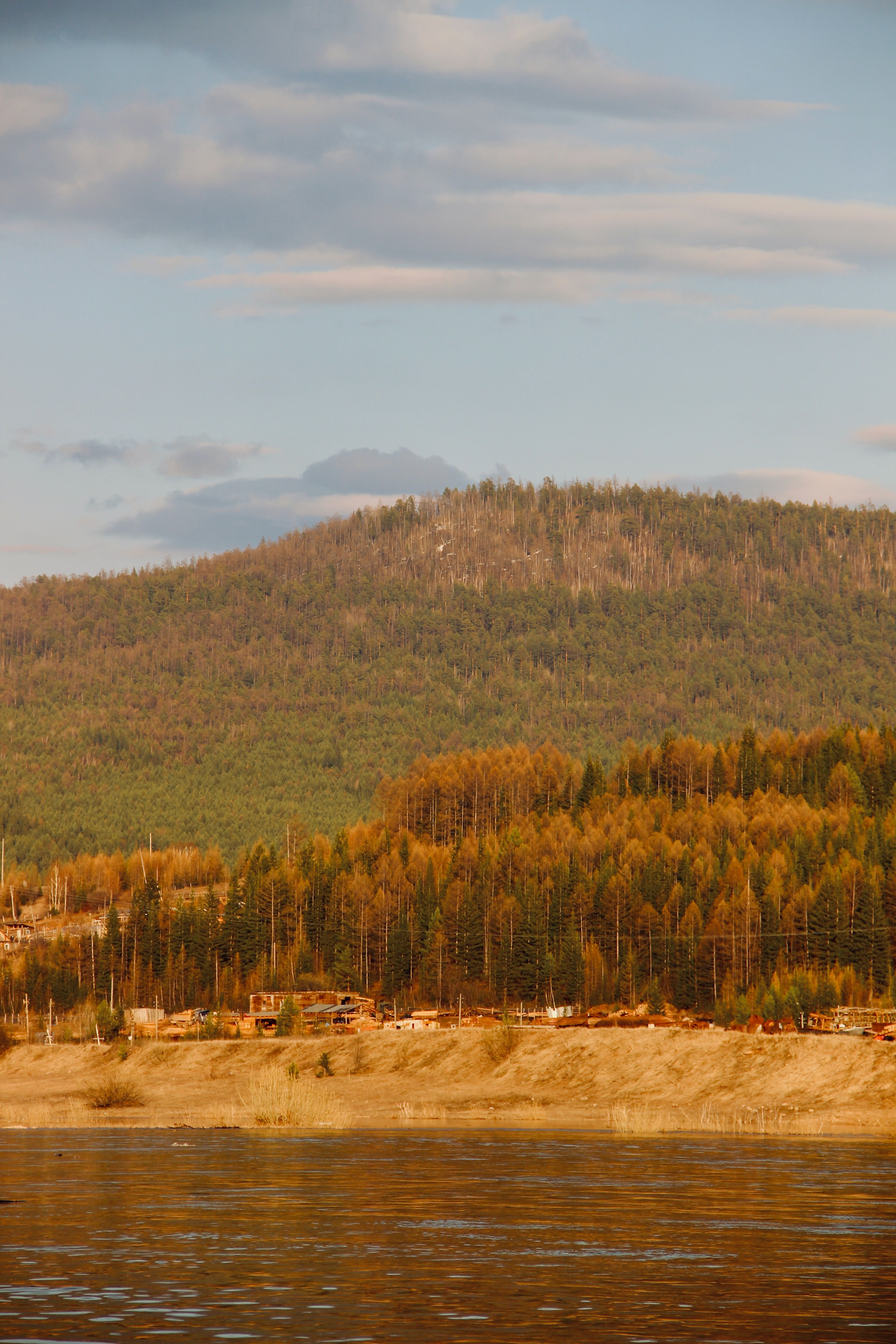 Scenic Autumn View of Irkutsk's Forested Mountains · Free Stock Photo